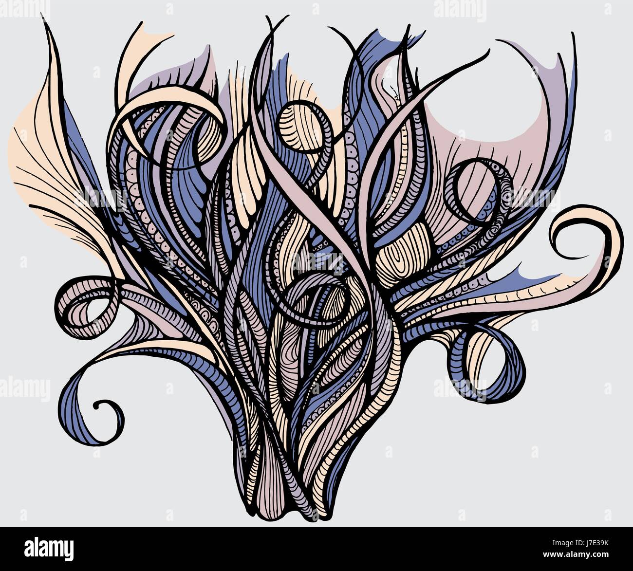 Hair swirl vector hi-res stock photography and images - Alamy