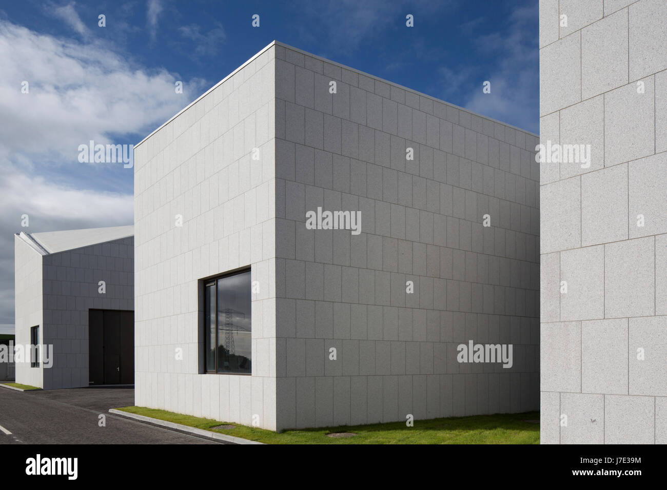 Facade perspectiove along workshop and tank halls. Beaufort Maritime ...