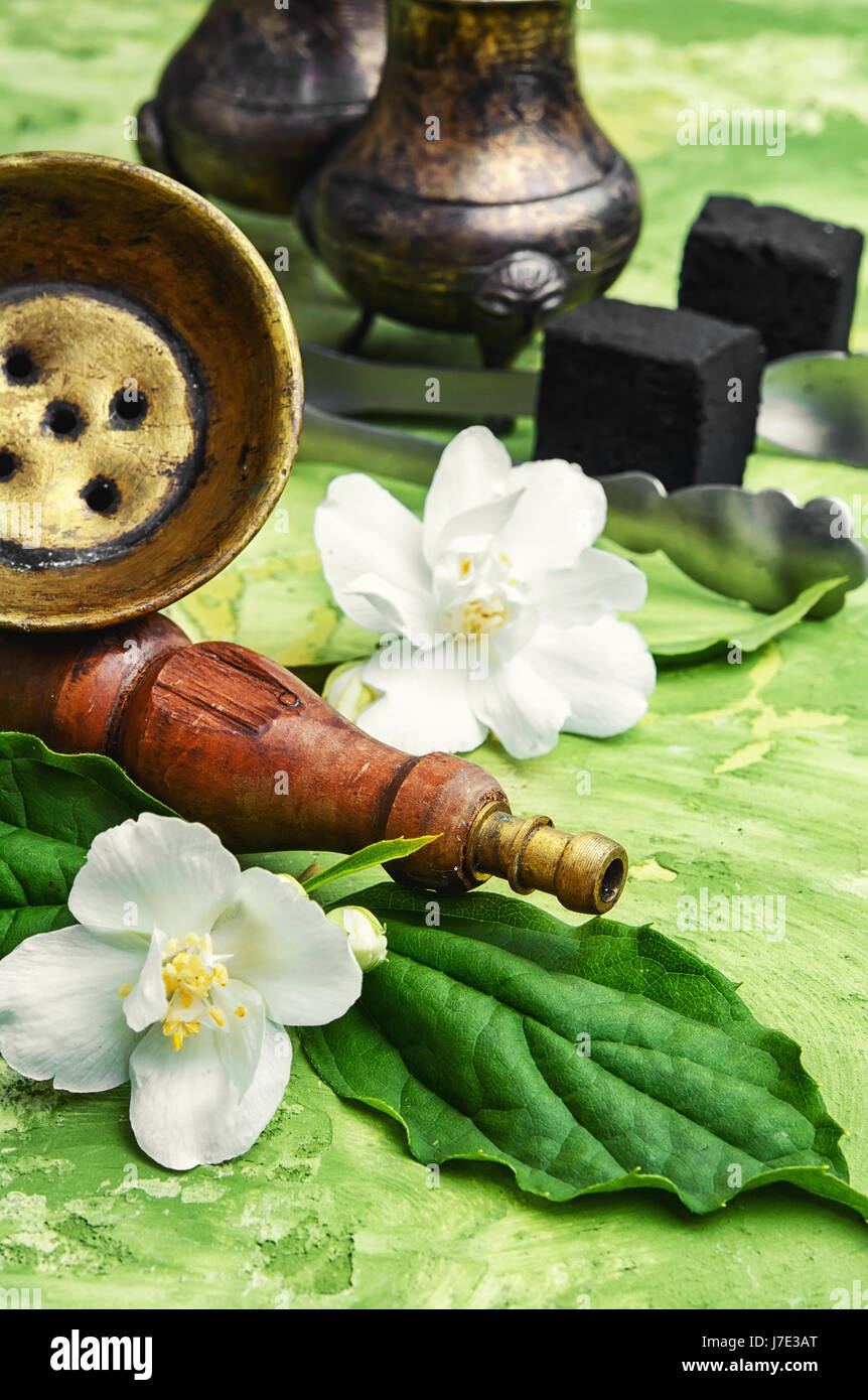 Arab shisha tobacco aroma of the Jasmine flower Stock Photo - Alamy