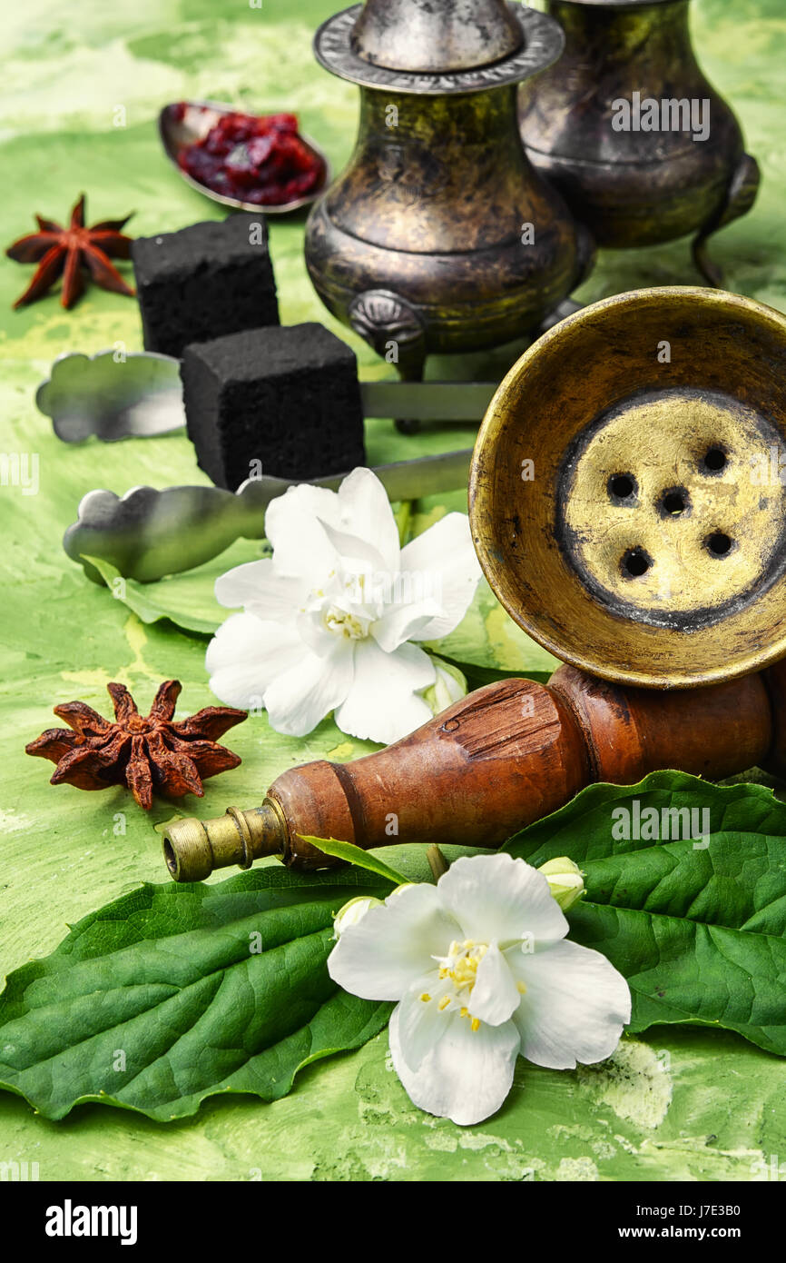 Arab shisha tobacco aroma of the Jasmine flower Stock Photo - Alamy