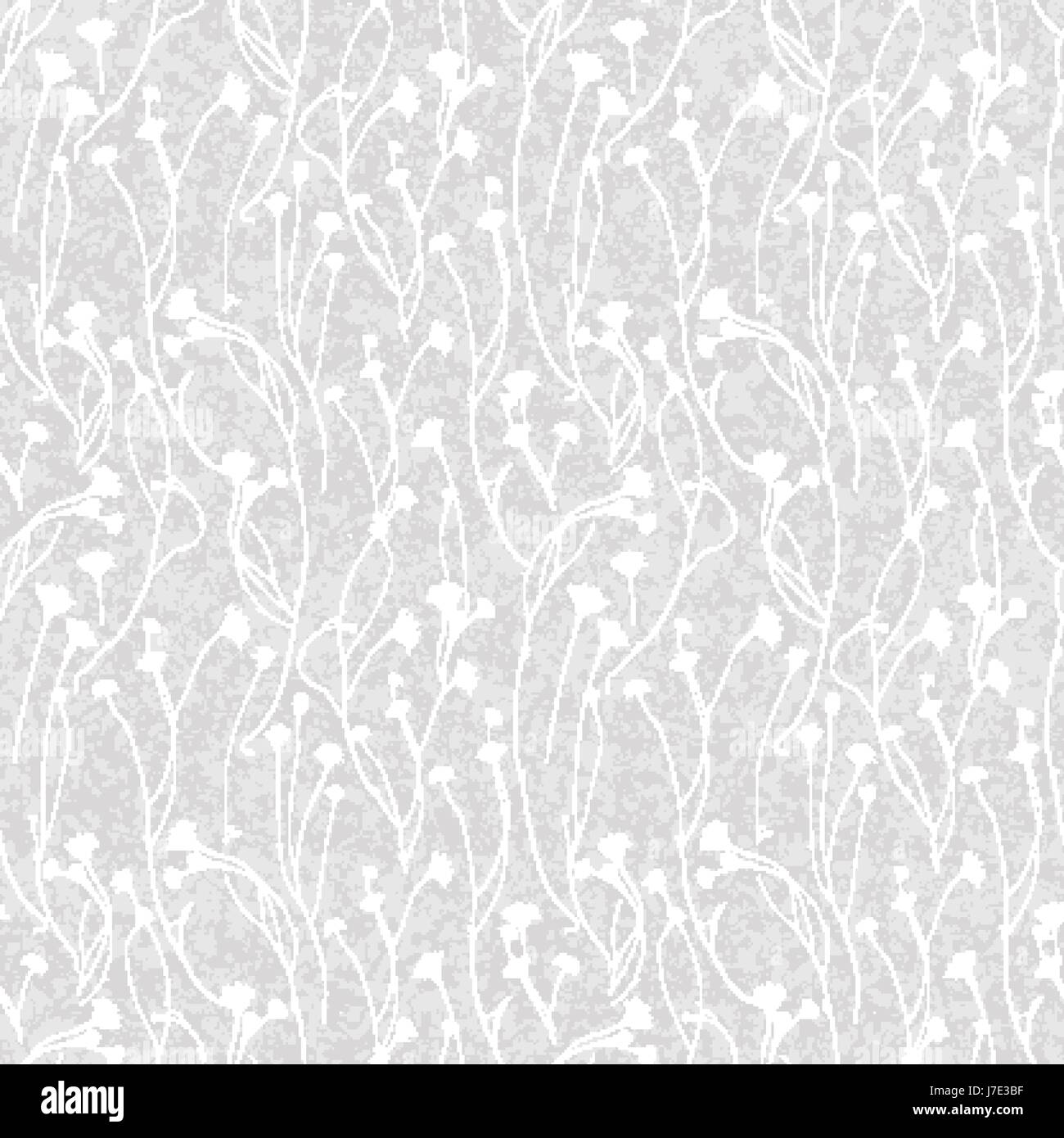 Seamless light pattern flowers Black and White Stock Photos & Images ...