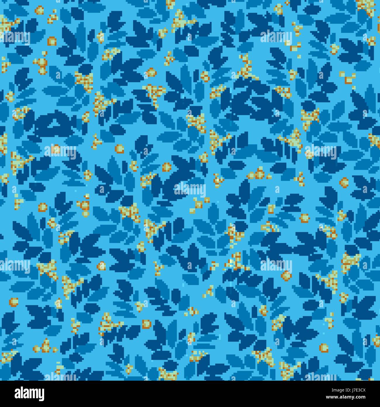 Leaves endless pattern with leaf and berry on wooden doodle texture ...