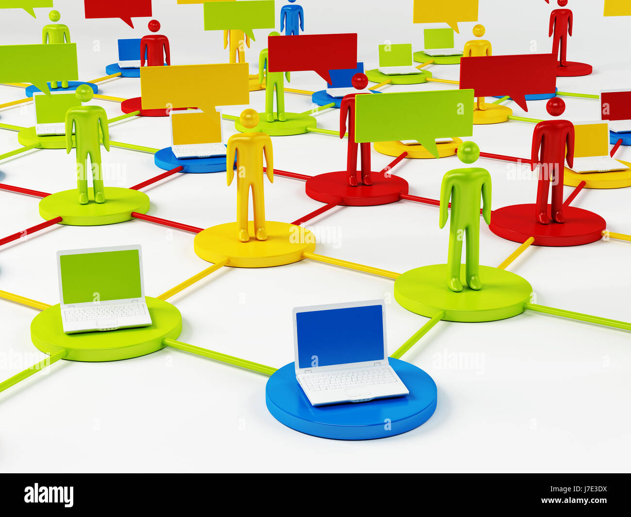 Network Communications isolated on white background Stock Photo - Alamy
