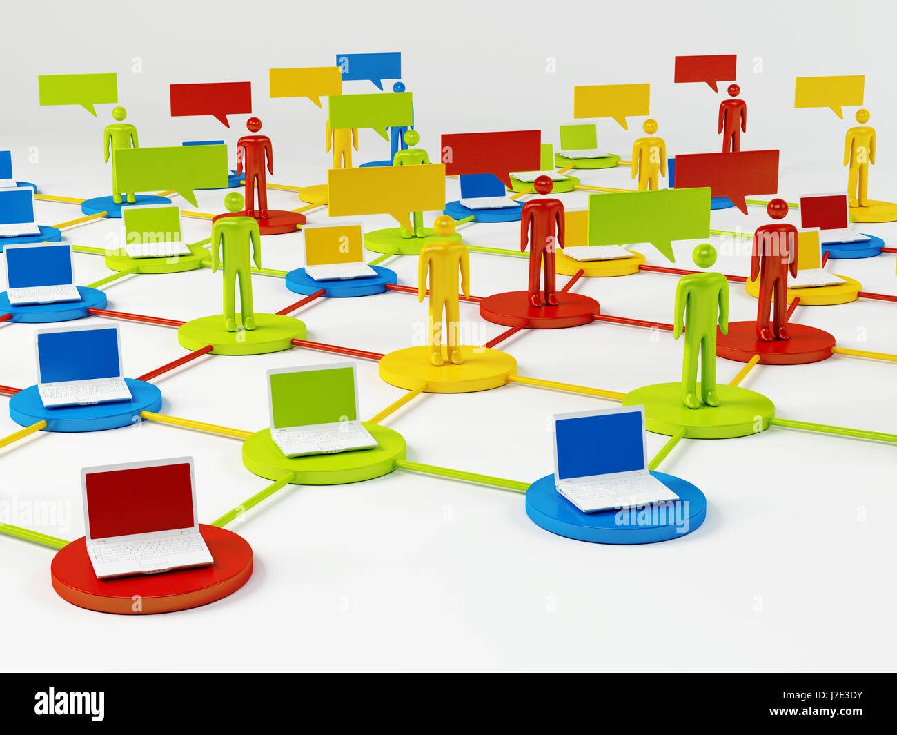 Network Communications isolated on white background Stock Photo - Alamy