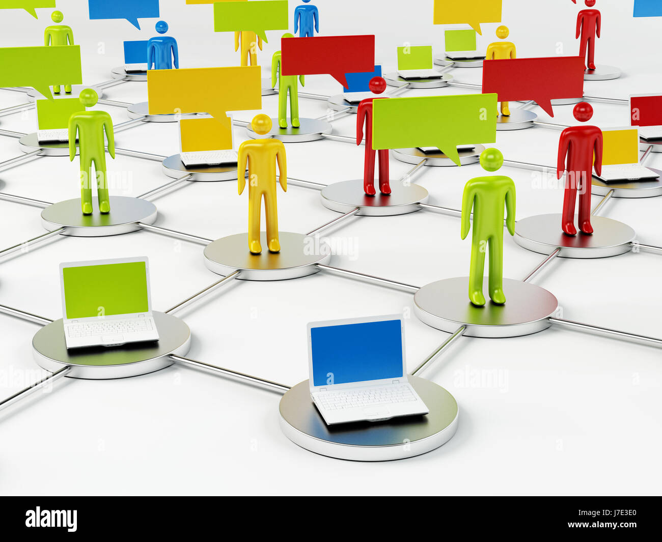 Network Communications isolated on white background Stock Photo - Alamy