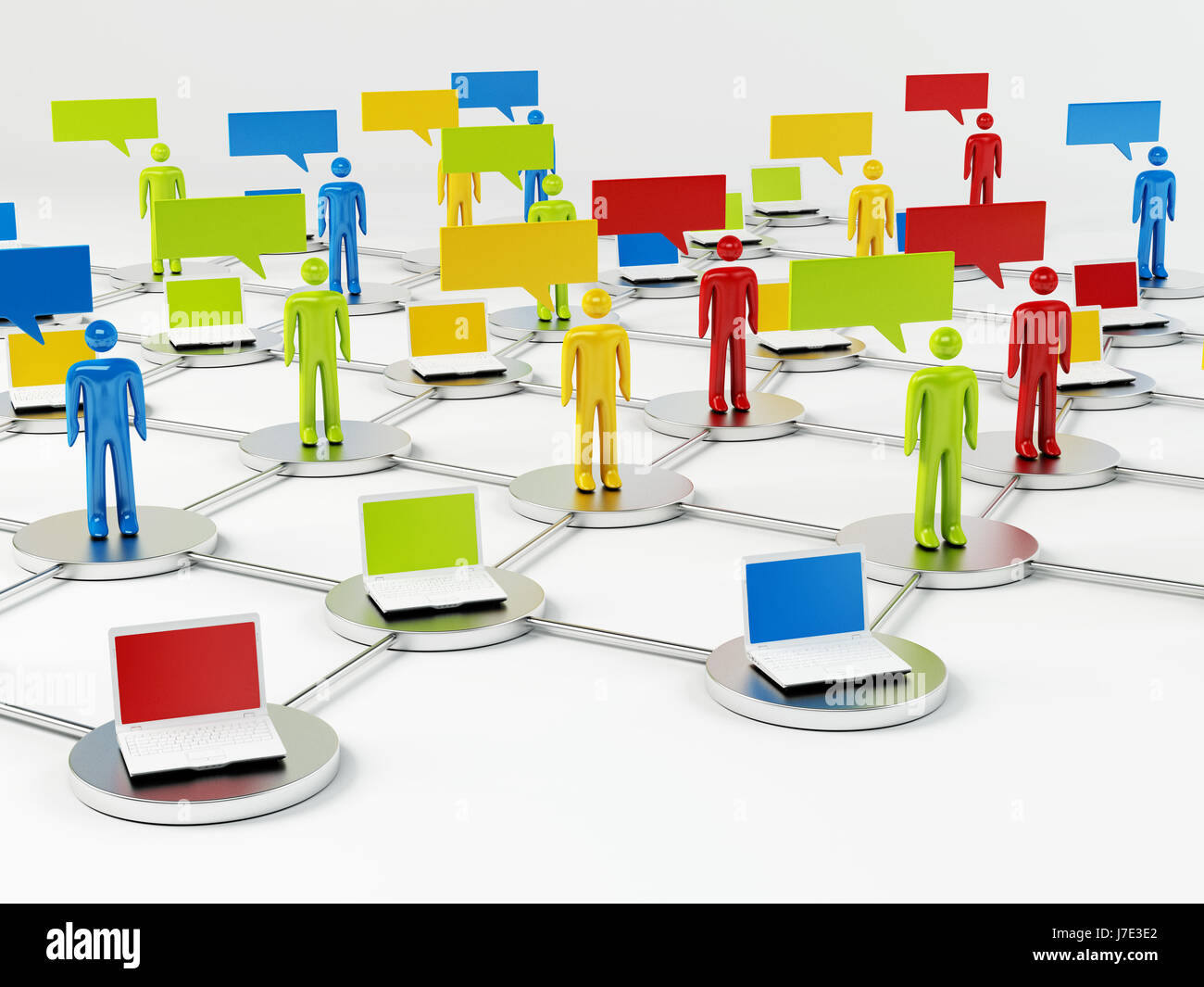 Network Communications isolated on white background Stock Photo - Alamy