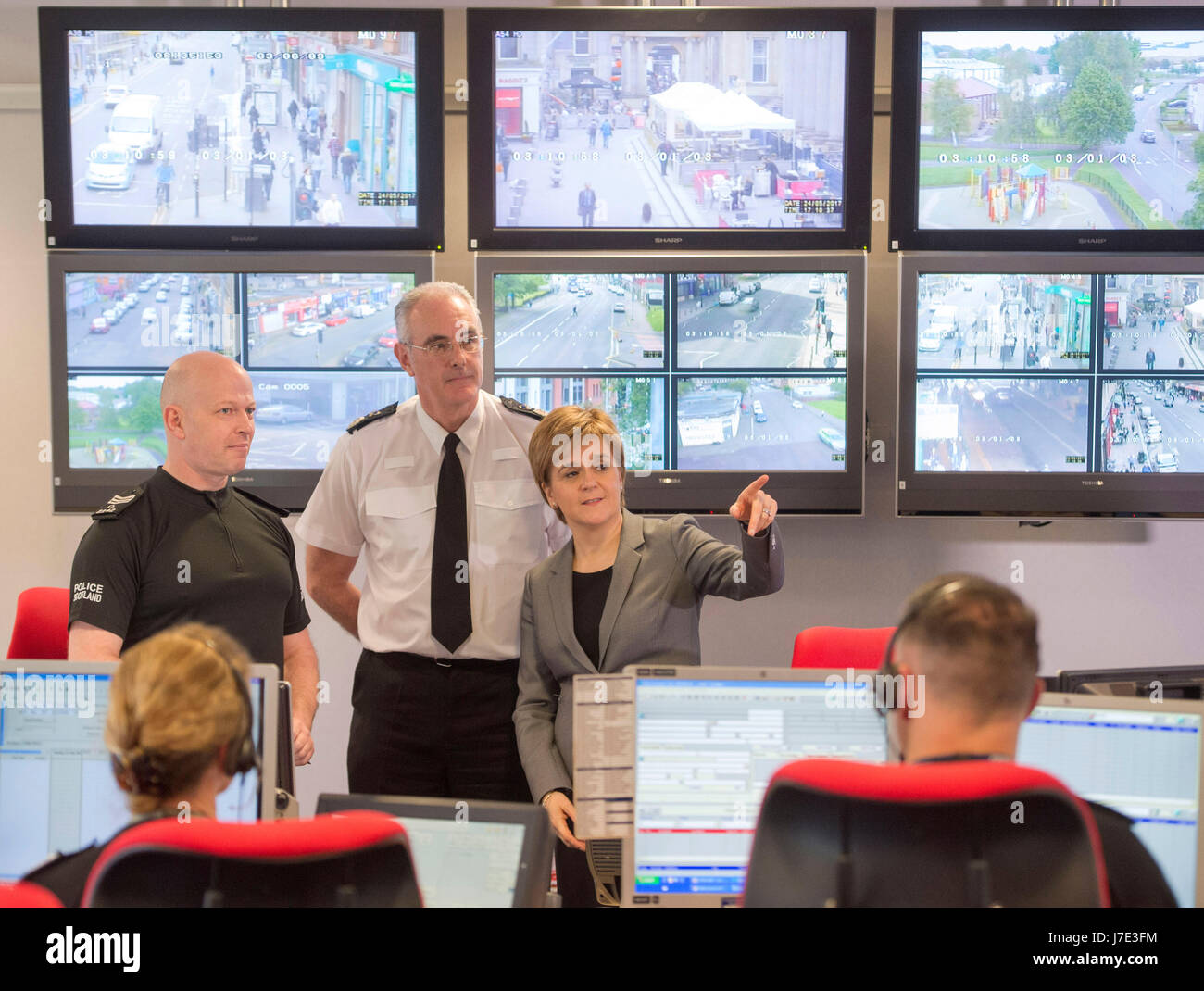First Minister Nicola Sturgeon with Chief Constable Phil Gormley ...