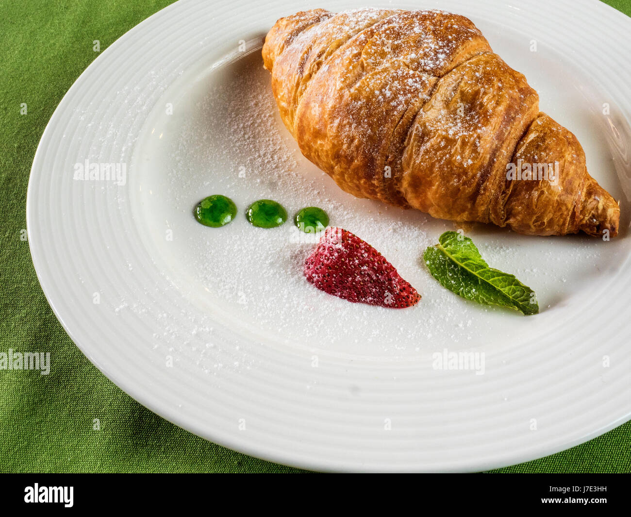 Strawberry mint croissant hi-res stock photography and images - Alamy