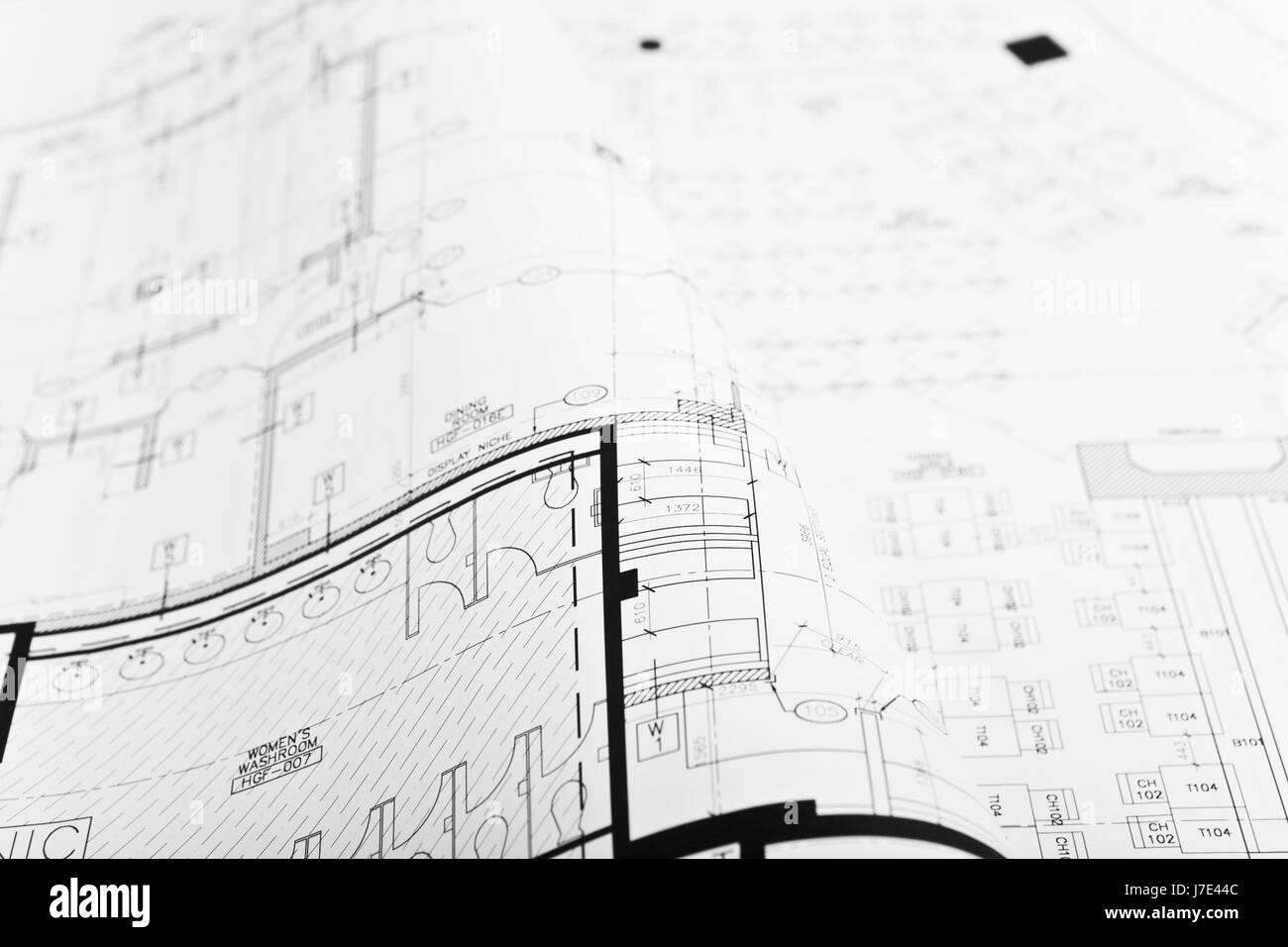 Architectural blueprint background Stock Photo - Alamy