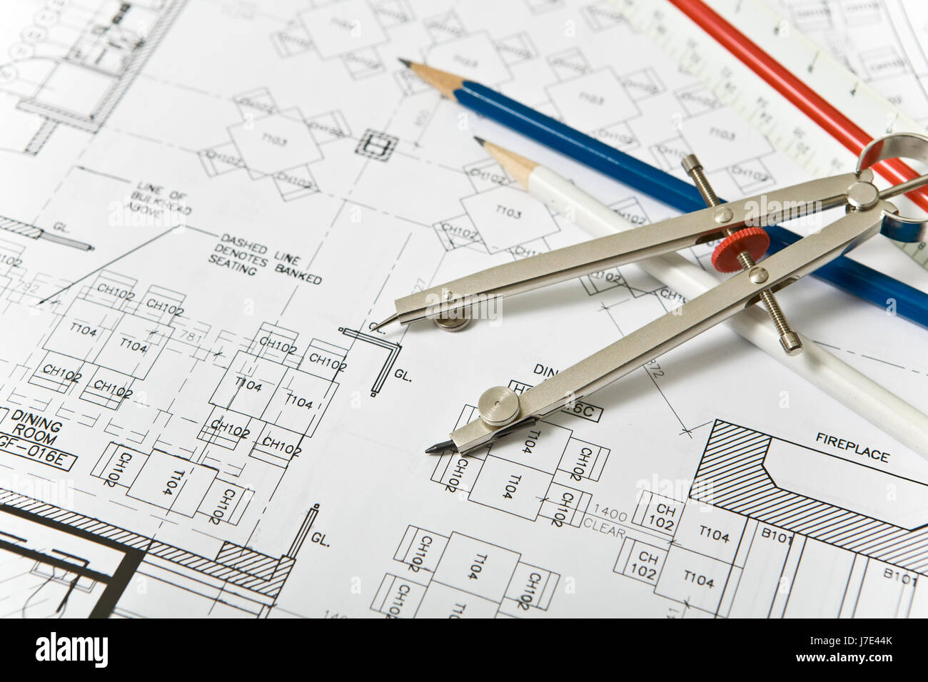 Architectural blueprint background Stock Photo - Alamy