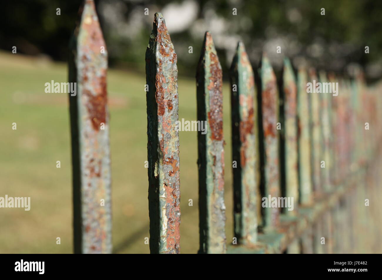 Old cemetery wrought iron fence hi-res stock photography and images - Alamy