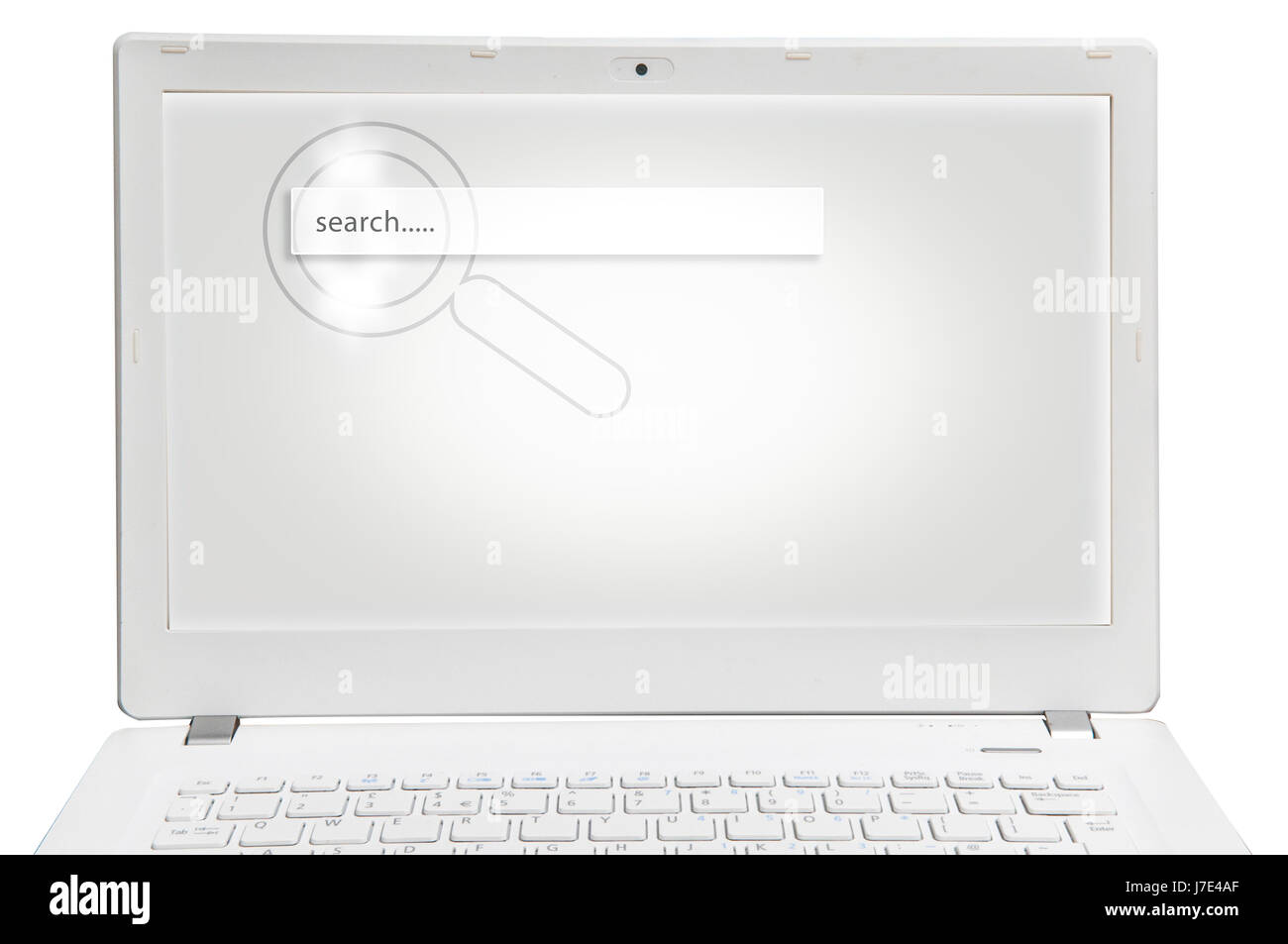 Search engine website page with white screen Stock Photo - Alamy