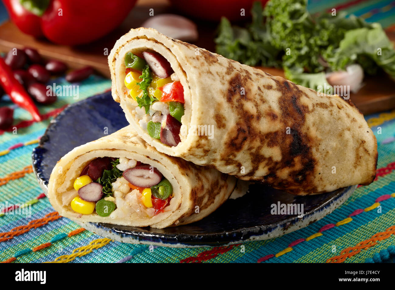 Single serving mexican pancake wrap hi-res stock photography and images ...