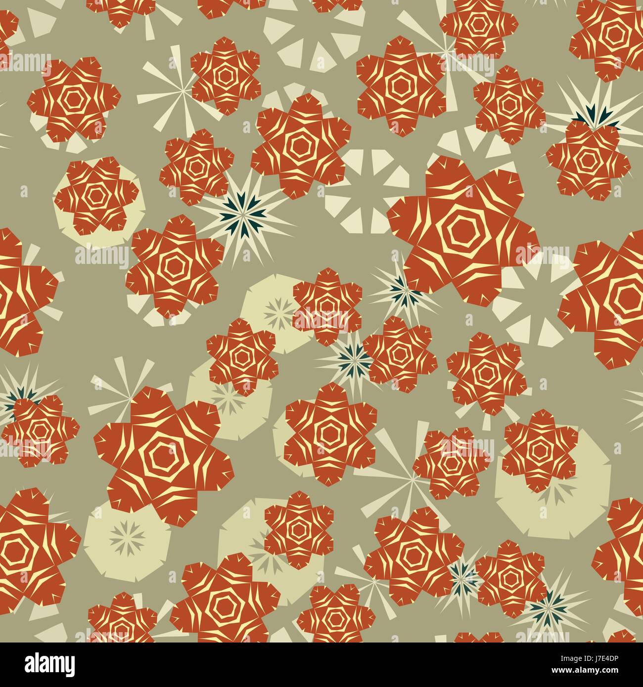 Seamless 60s style circle abstract pattern Stock Vector Image & Art - Alamy