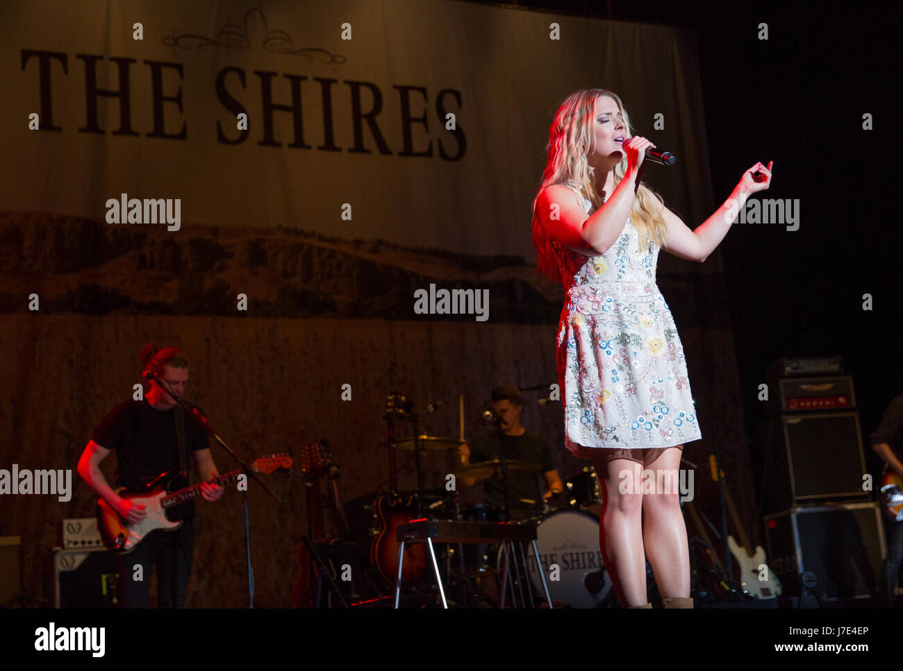 The Shires performing live onstage at a sold out show at the Pavilion ...