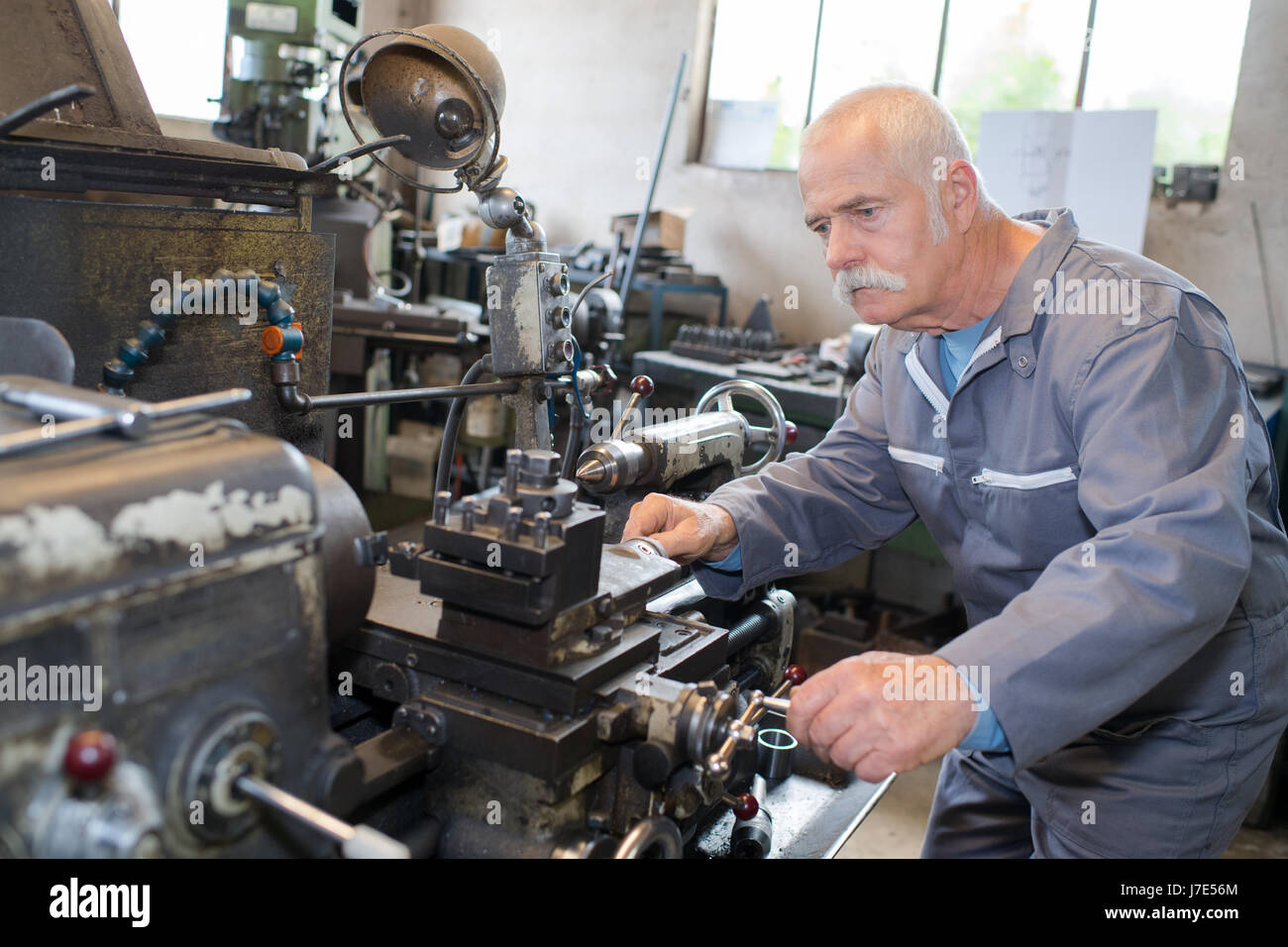 operating an industrial machine Stock Photo - Alamy