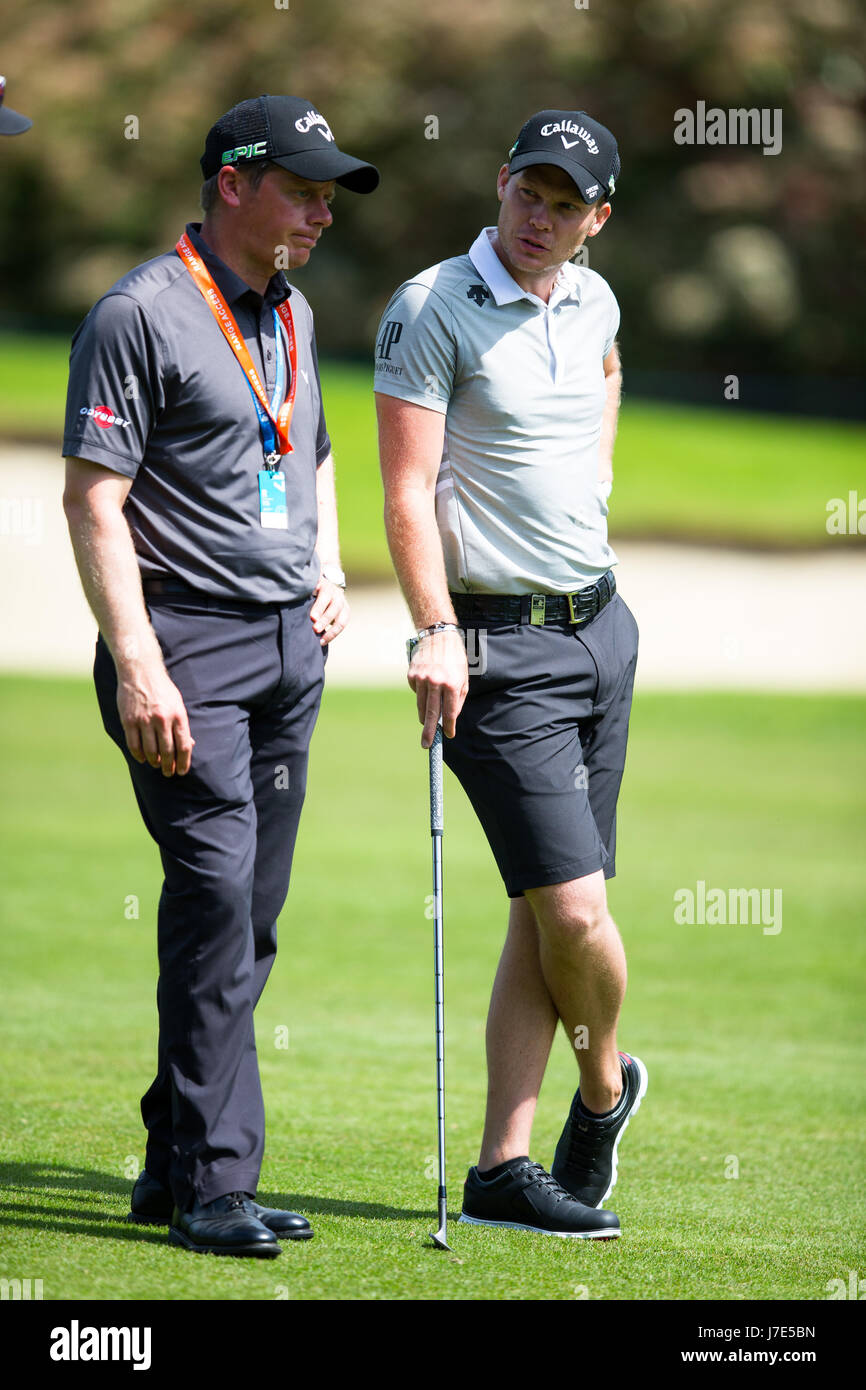 Danny Willett competes in the Pro-Am competition ahead of the BMW PGA ...