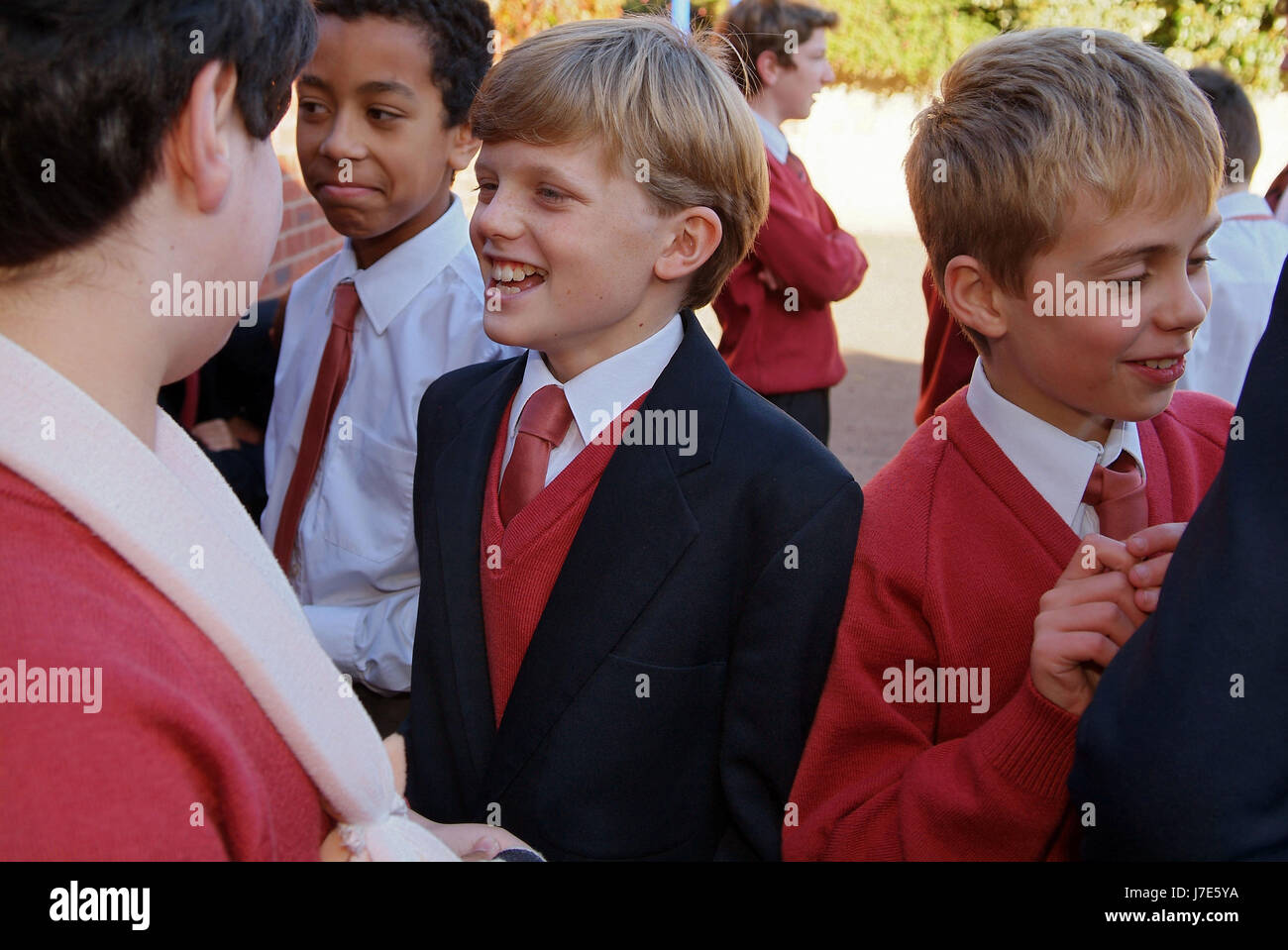 Abbey School, Tewkesbury with student Andrew Swait in choir practice in ...