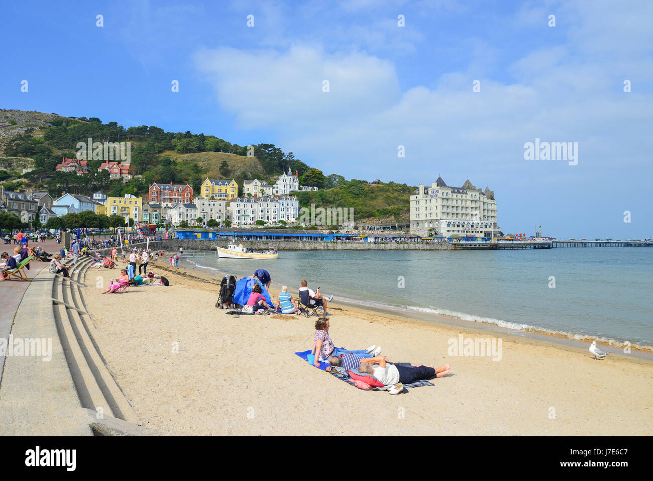 Beach view, Llandudno, Conwy County Borough (Bwrdeistref Sirol Conwy ...