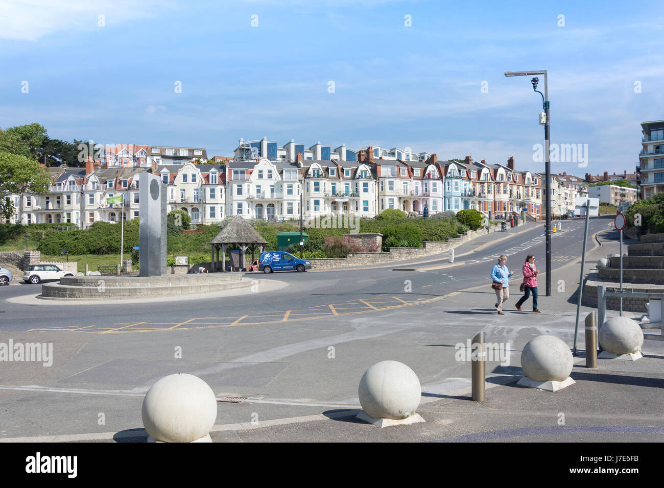 Terraced seafront houses from Boscombe Pier Approach, Boscombe ...
