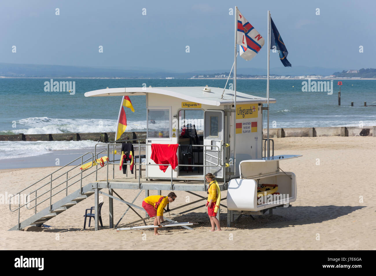 Bournemouth beach rnli lifeguard hi-res stock photography and images ...