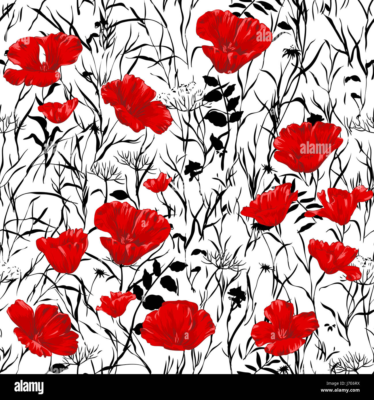 Seamless floral pattern Stock Photo - Alamy