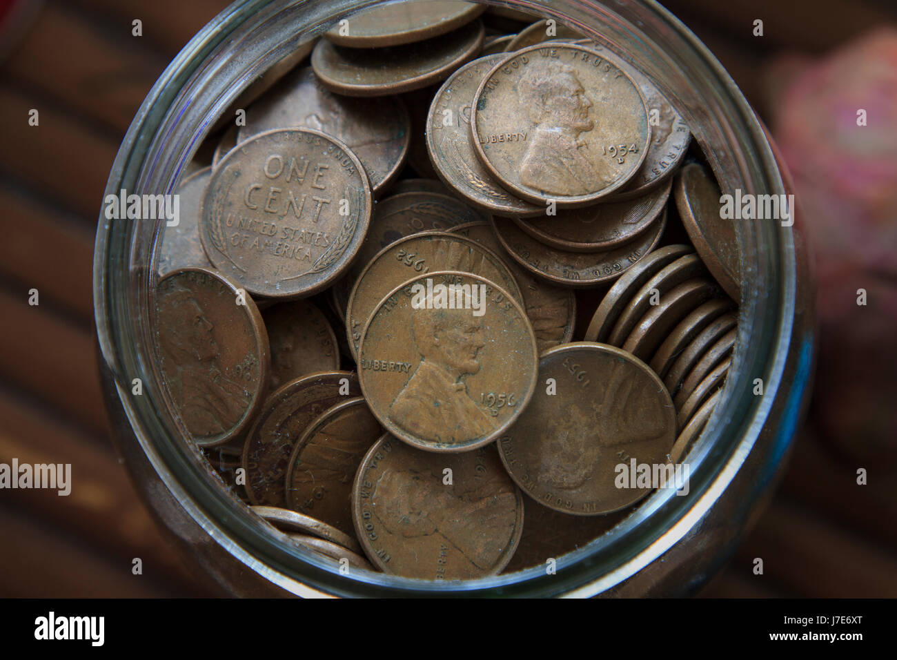 Penny jar hi-res stock photography and images - Alamy