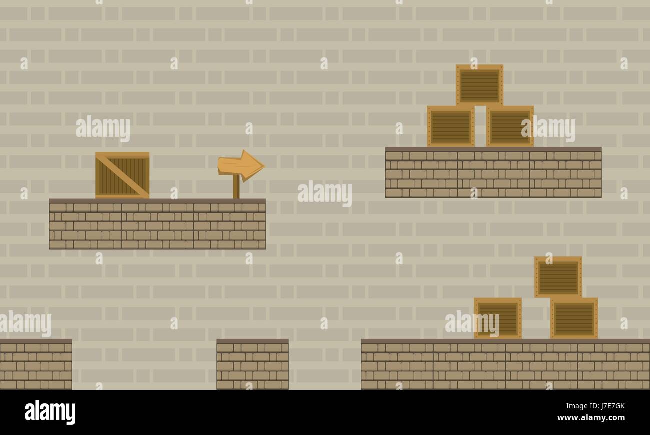 Game background brown wall style Stock Vector Image & Art - Alamy