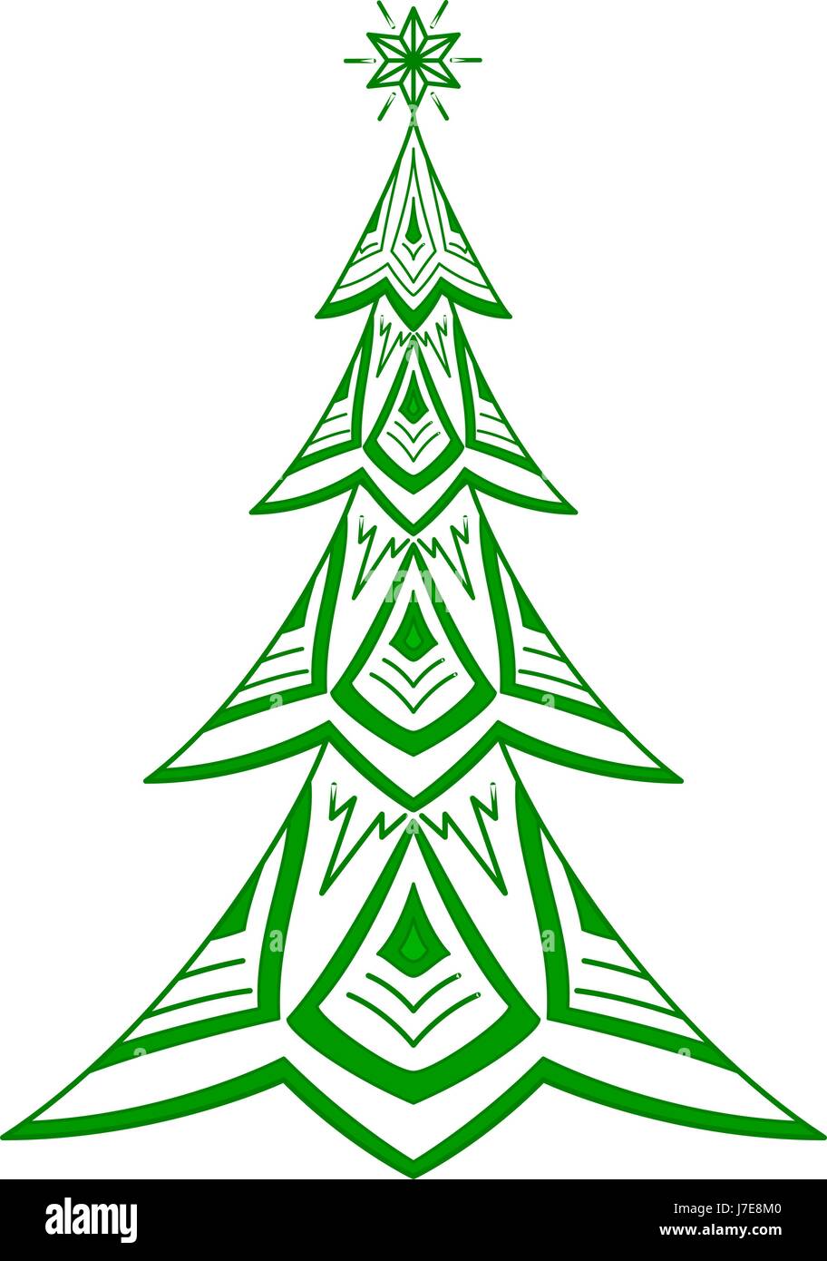 Christmas tree, pictogram Stock Vector Image & Art - Alamy