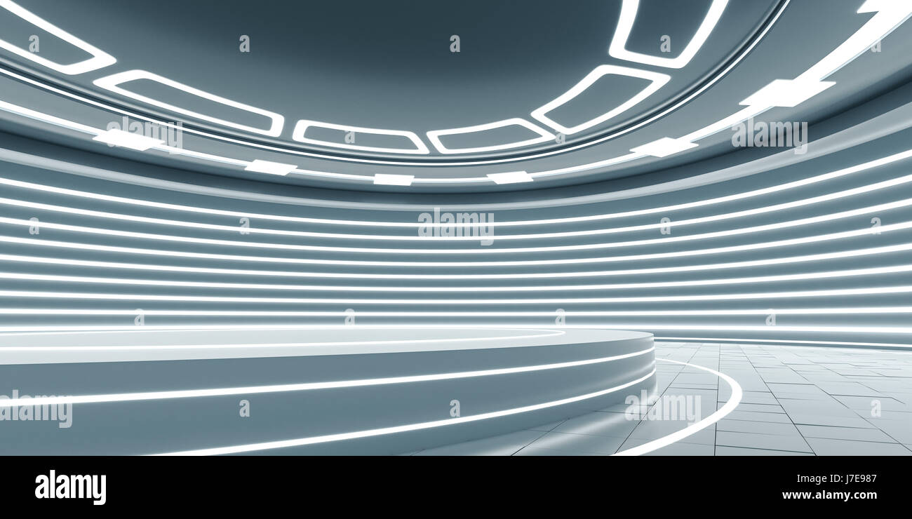 Empty futuristic interior Stock Photo - Alamy