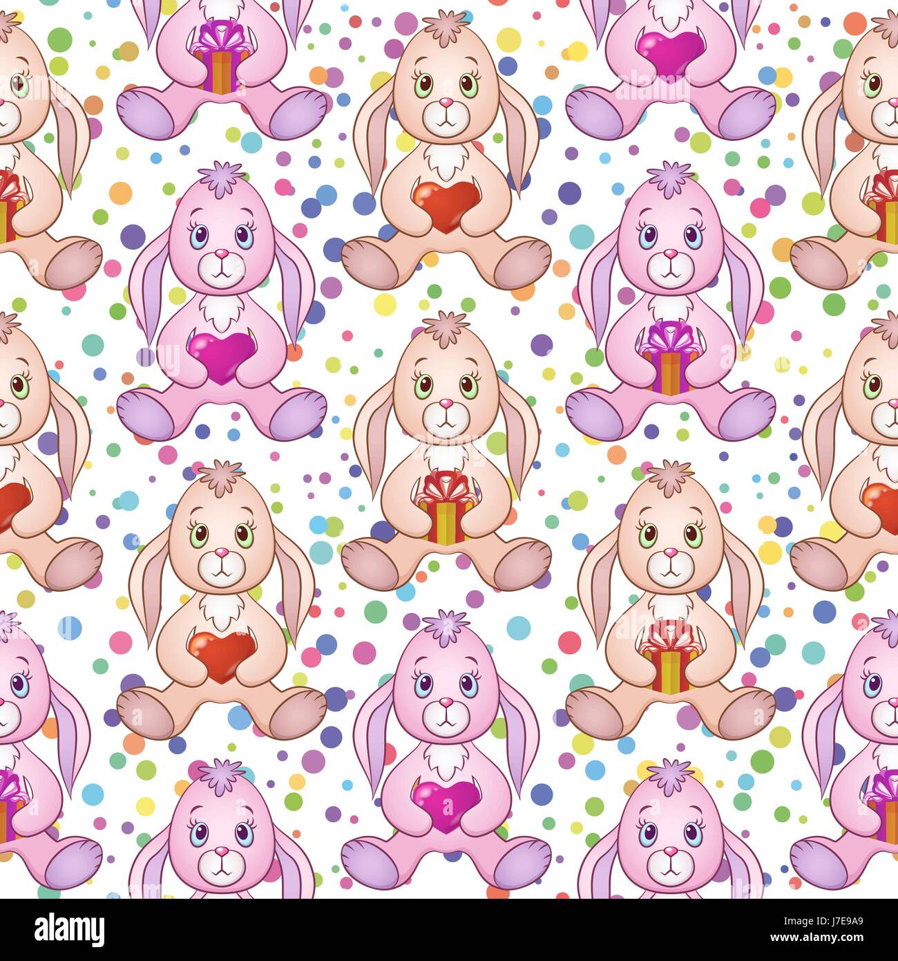 Rabbits, seamless background Stock Vector Image & Art - Alamy
