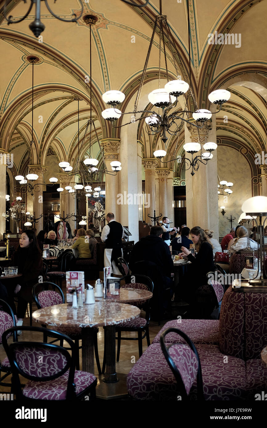 Viennese Style Breakfast, Cafe Centra, Vienna, Austria Stock Photo - Alamy