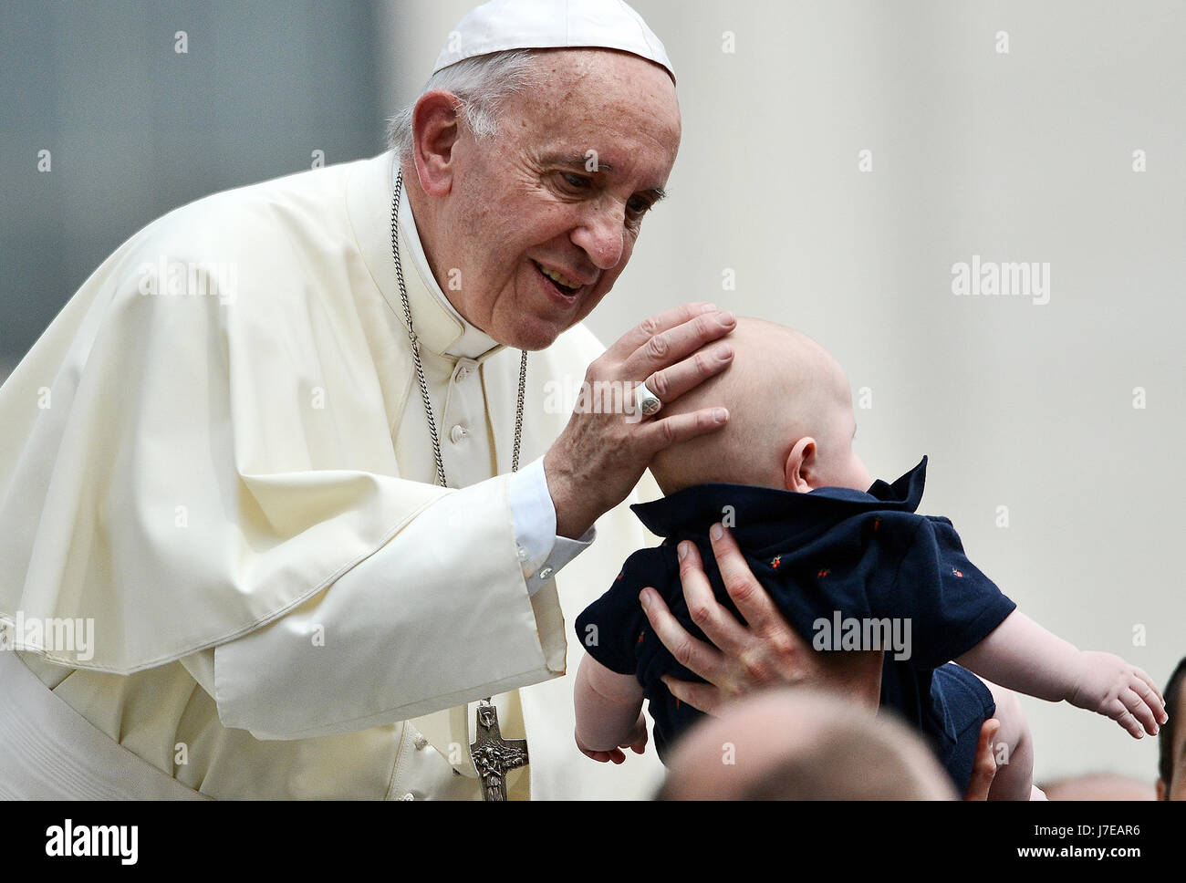 Vatican. 24th May, 2017. Pope Francis celebrated the General Audience ...