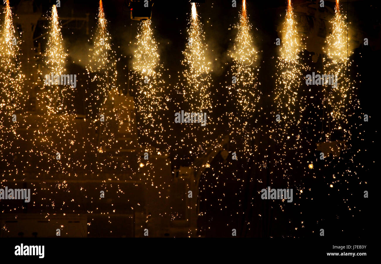 Beautiful sparkling spotlights in theatre Stock Photo - Alamy