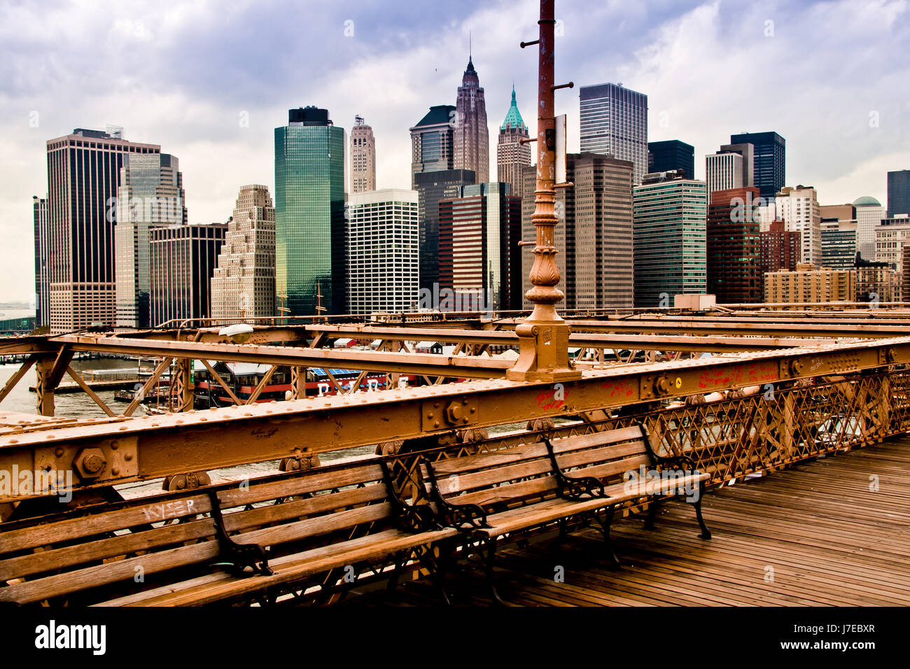 bridge new east brooklyn river water usa skyline brooklyn downtown new ...
