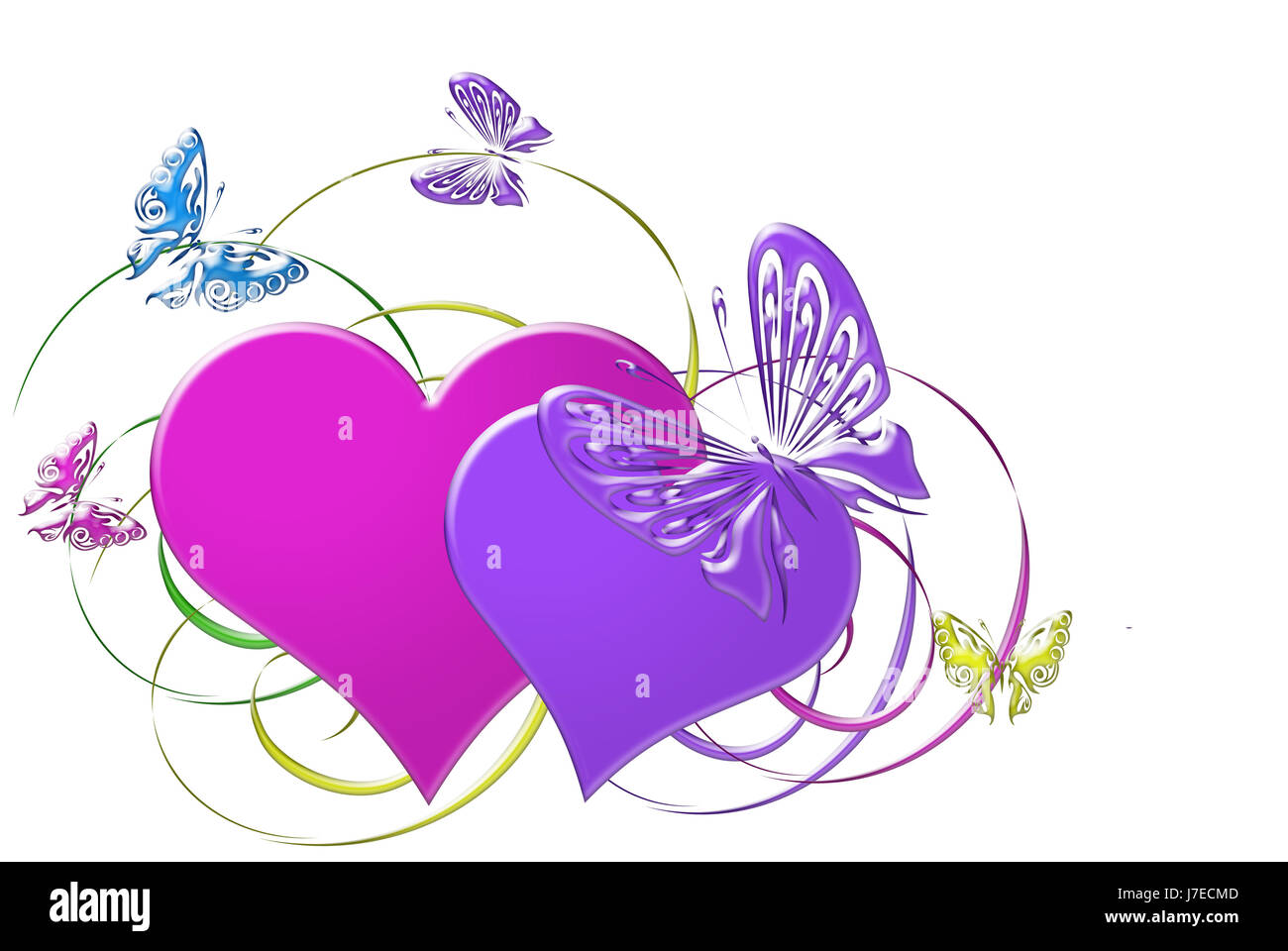 Symbolic heart with butterfly hi-res stock photography and images - Alamy