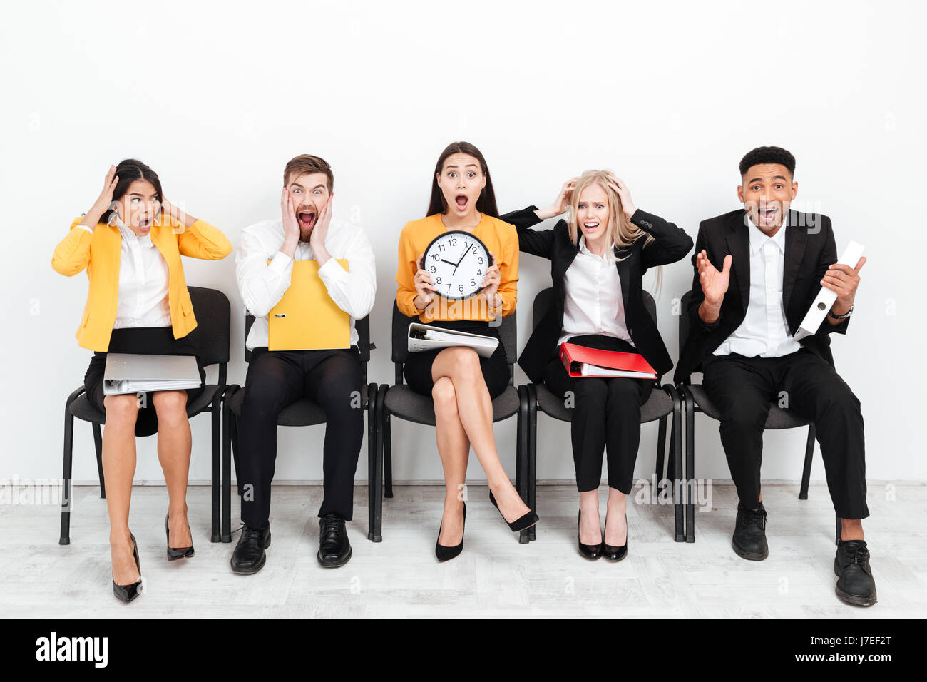 Group Of Confused People