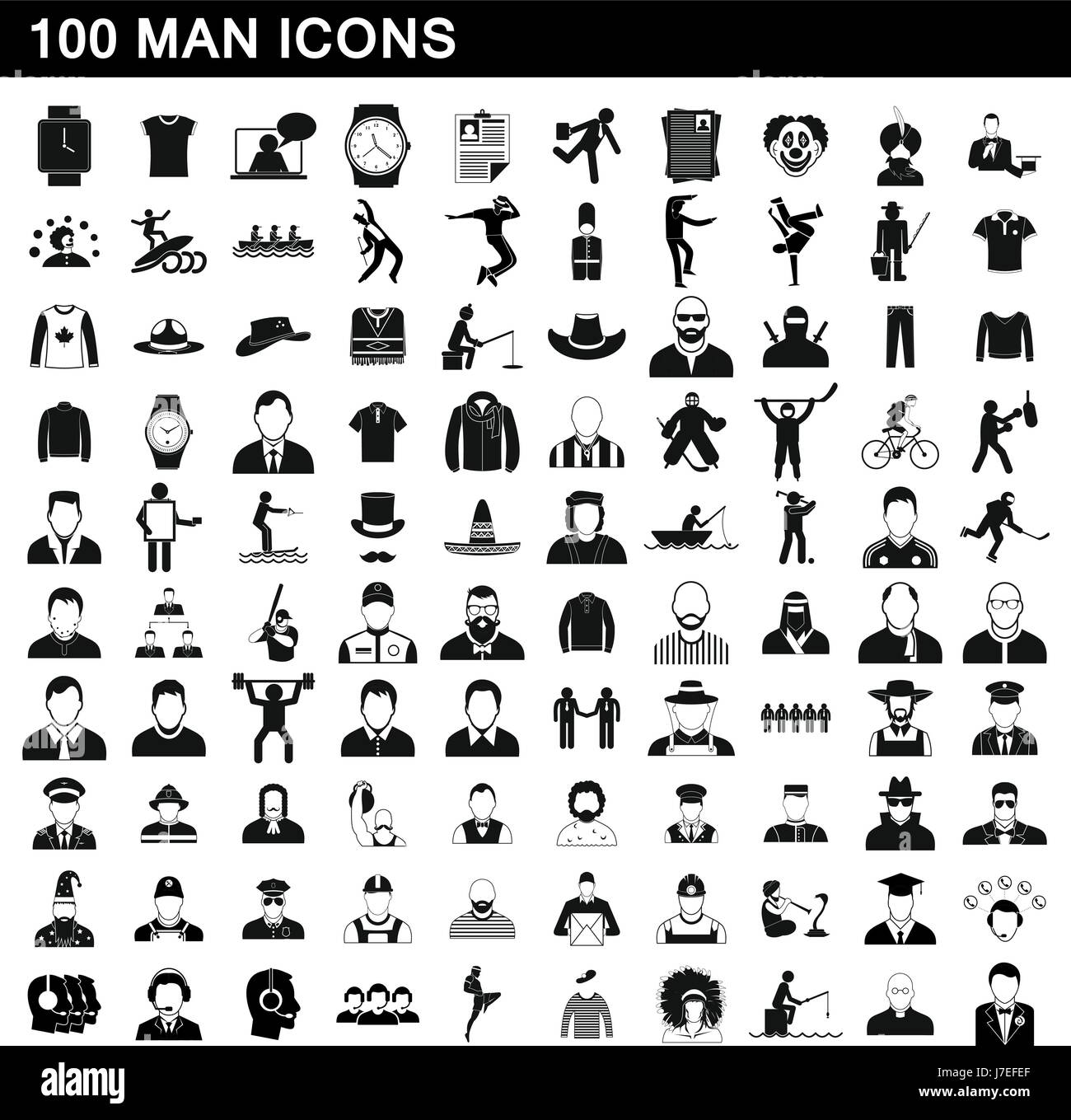 Gentleman icons Black and White Stock Photos & Images - Alamy