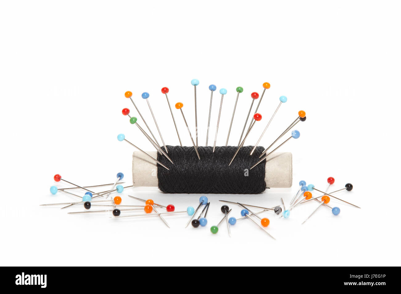 model design project concept plan draft needles sewing reel thread blue ...