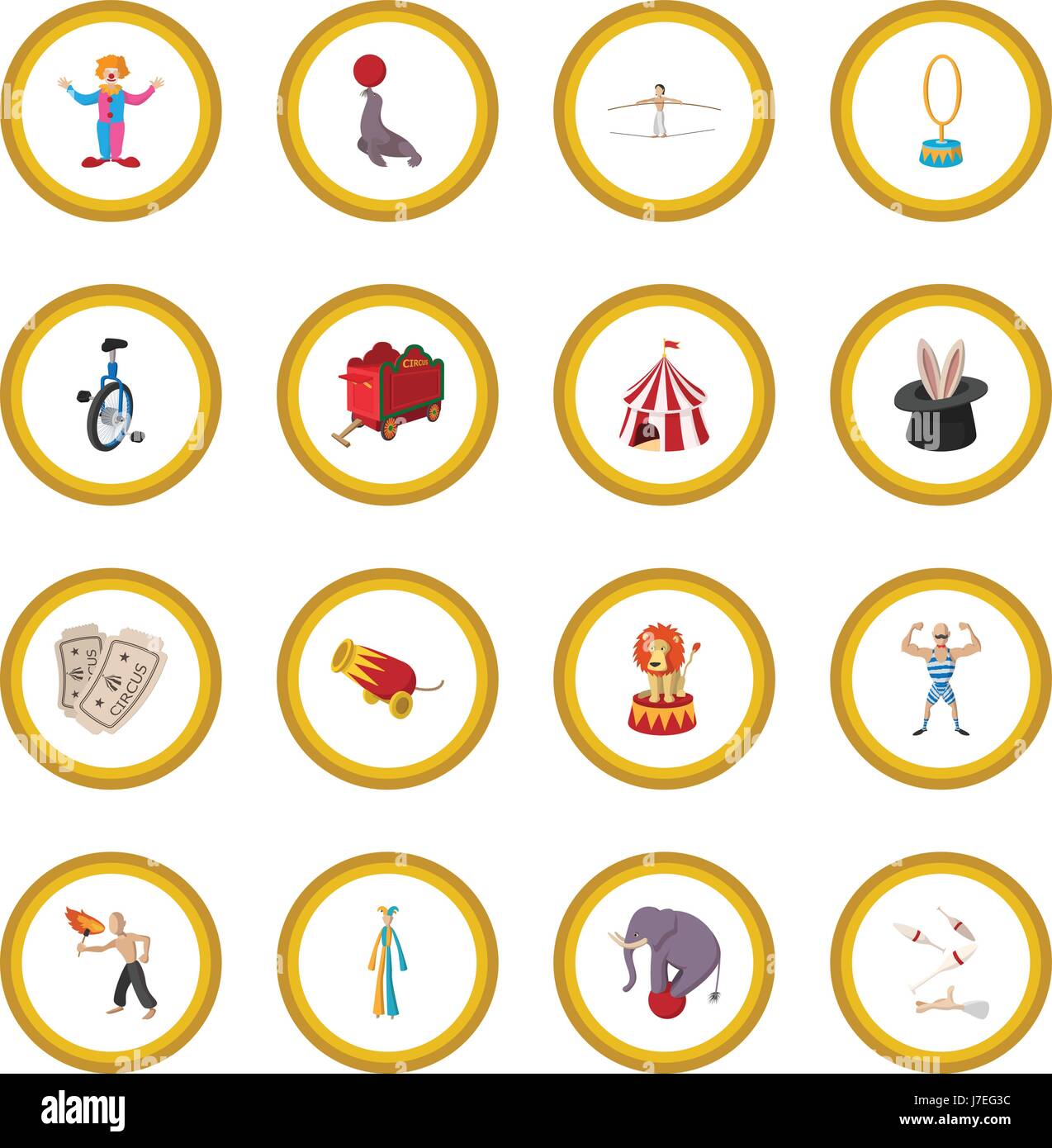 Circus logos hi-res stock photography and images - Alamy