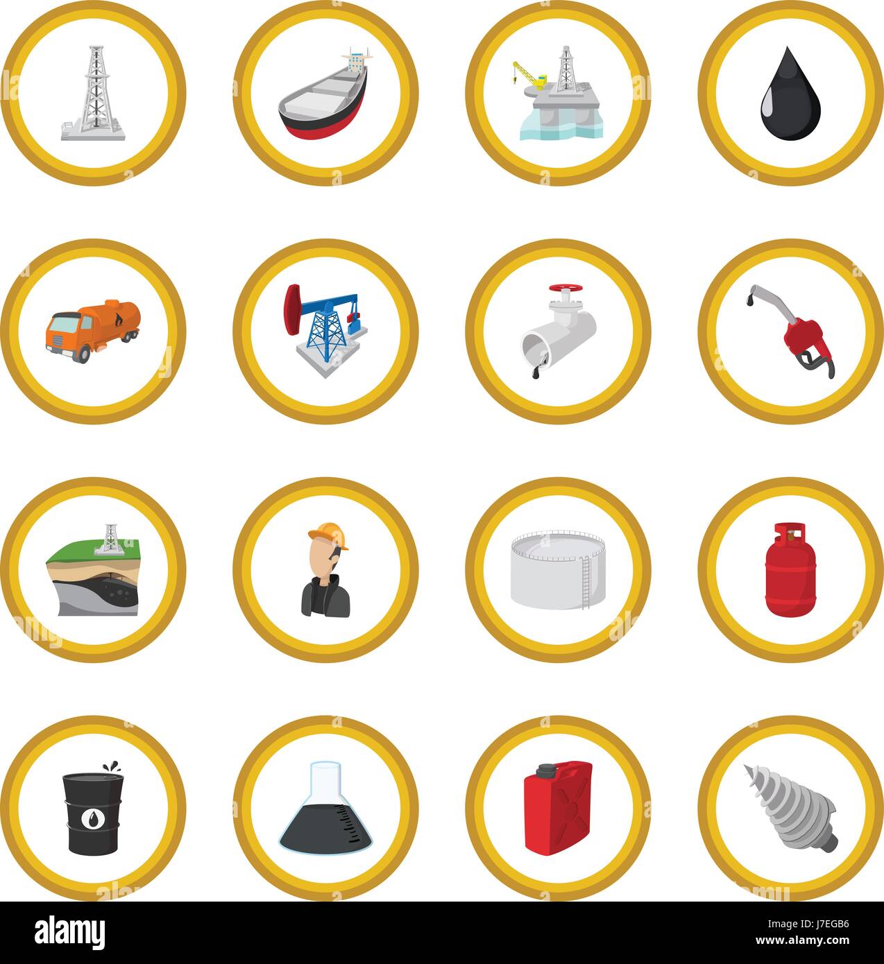 Gasoline truck icon cartoon Cut Out Stock Images & Pictures - Alamy