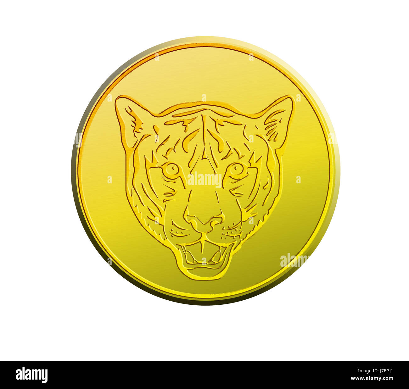 Metal tiger head Cut Out Stock Images & Pictures - Alamy
