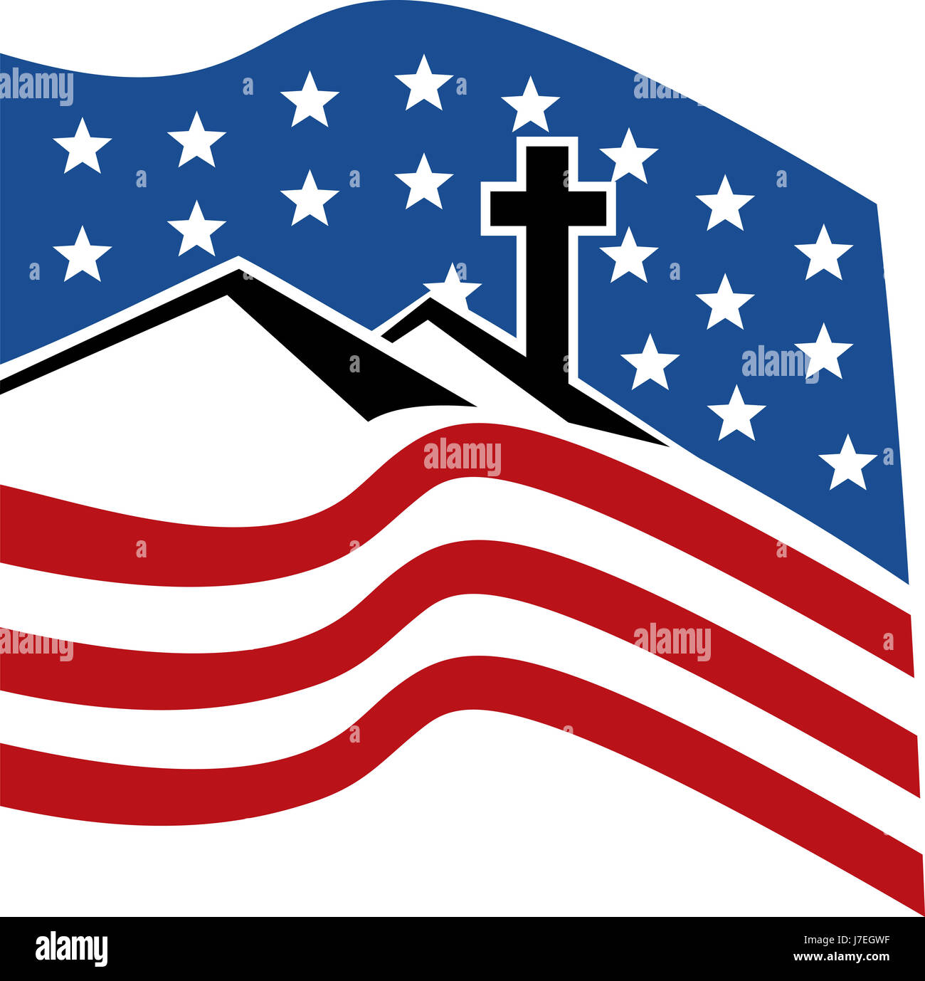 Christian Flag Clip Art