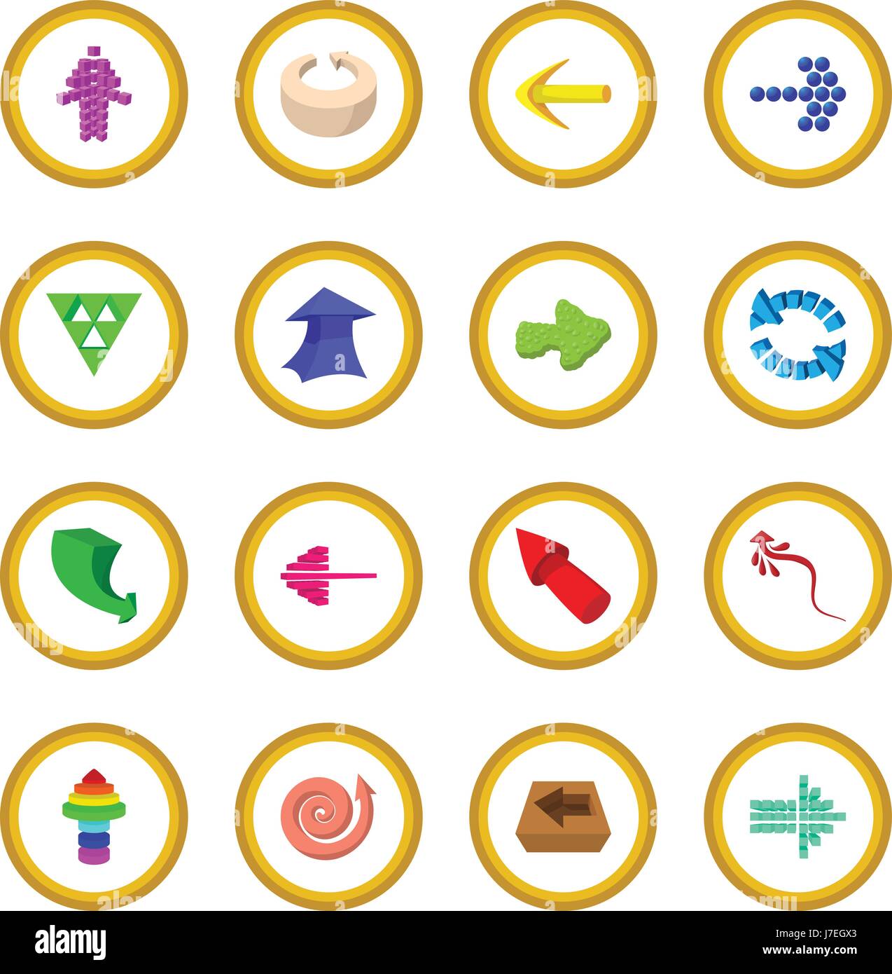 Arrow sign cartoon icon circle Stock Vector Image & Art - Alamy