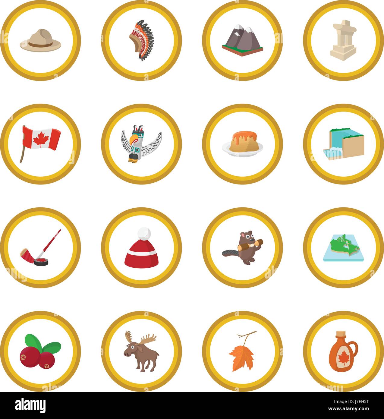 Canada north america canoe Stock Vector Images - Alamy