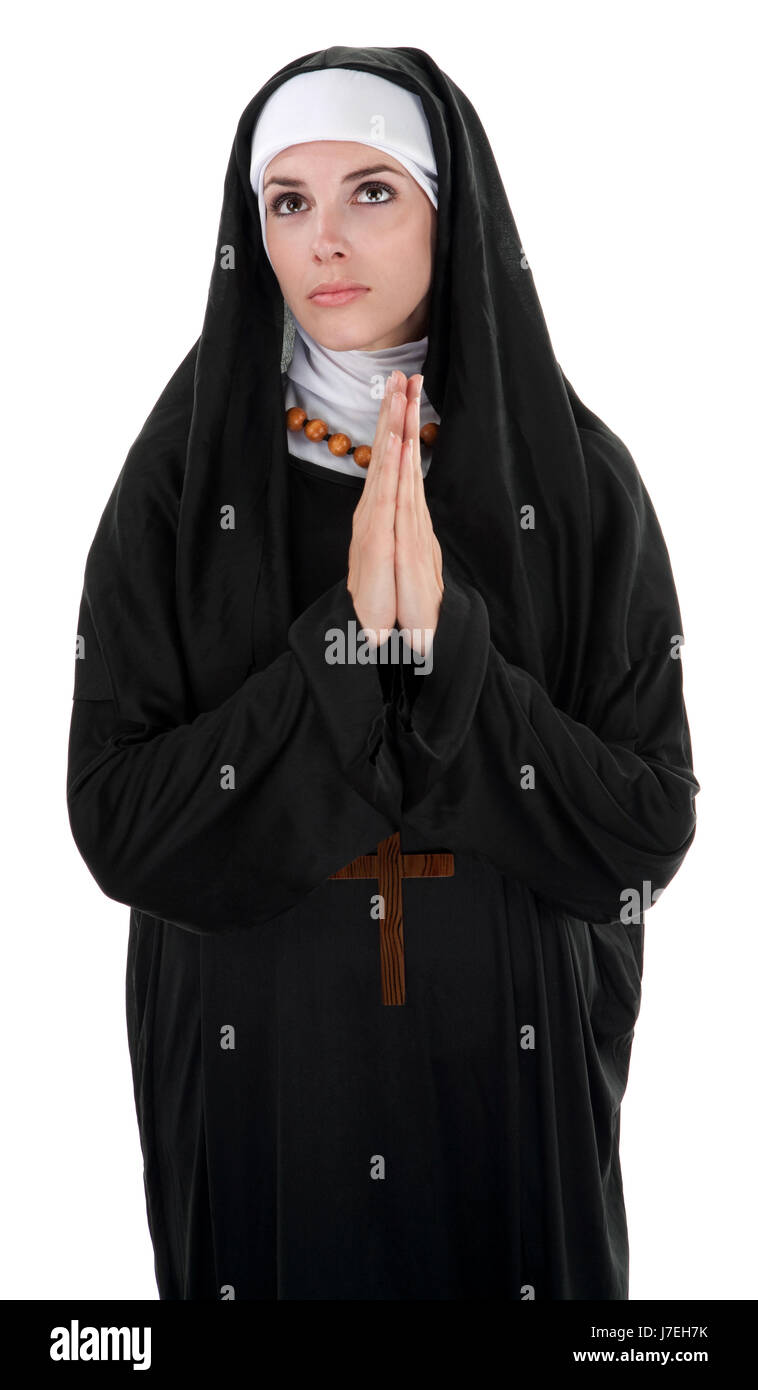 woman single lady female nun clergy habit covering cover custom woman ...