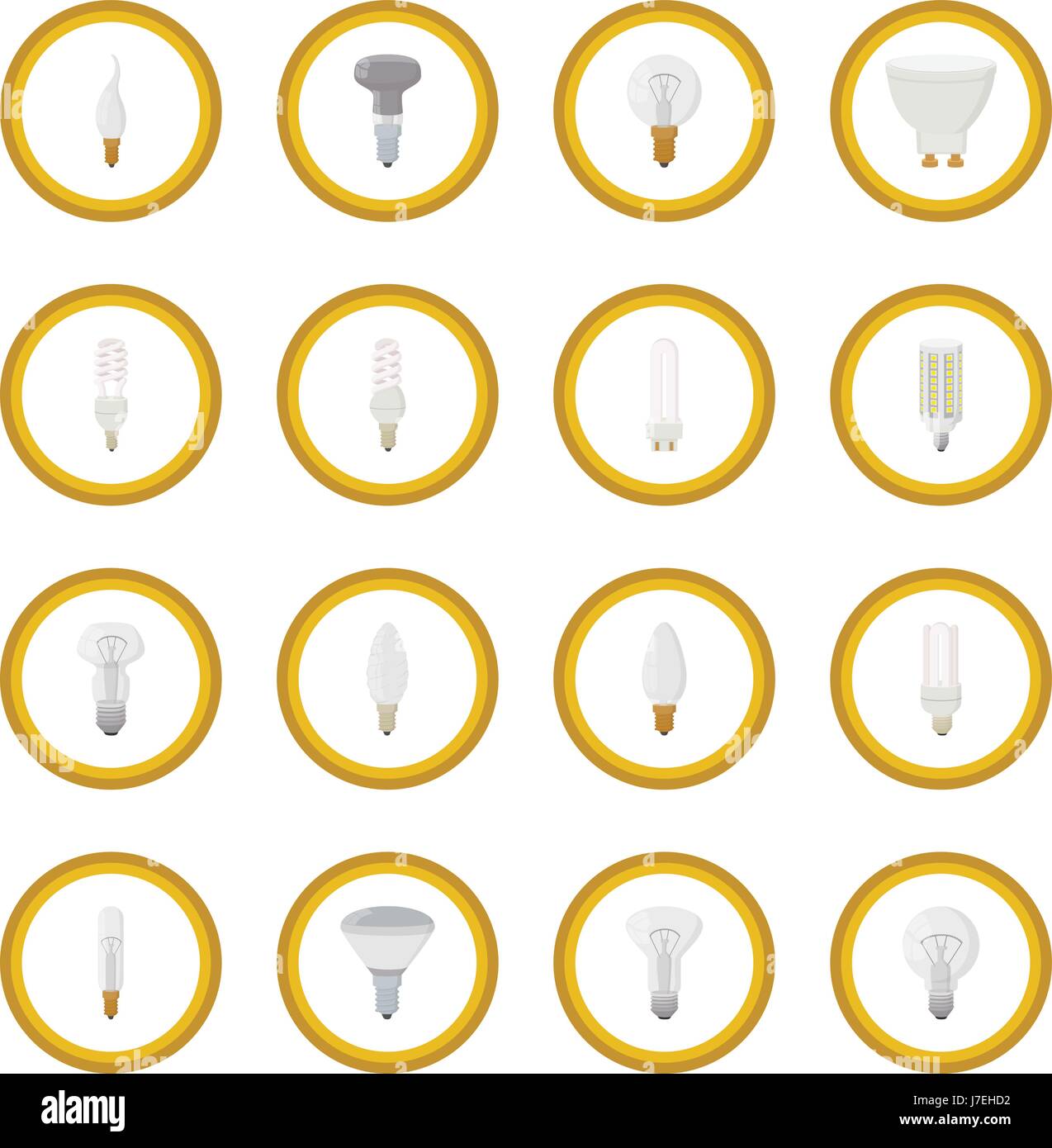 Light bulb icon circle Stock Vector Image & Art - Alamy