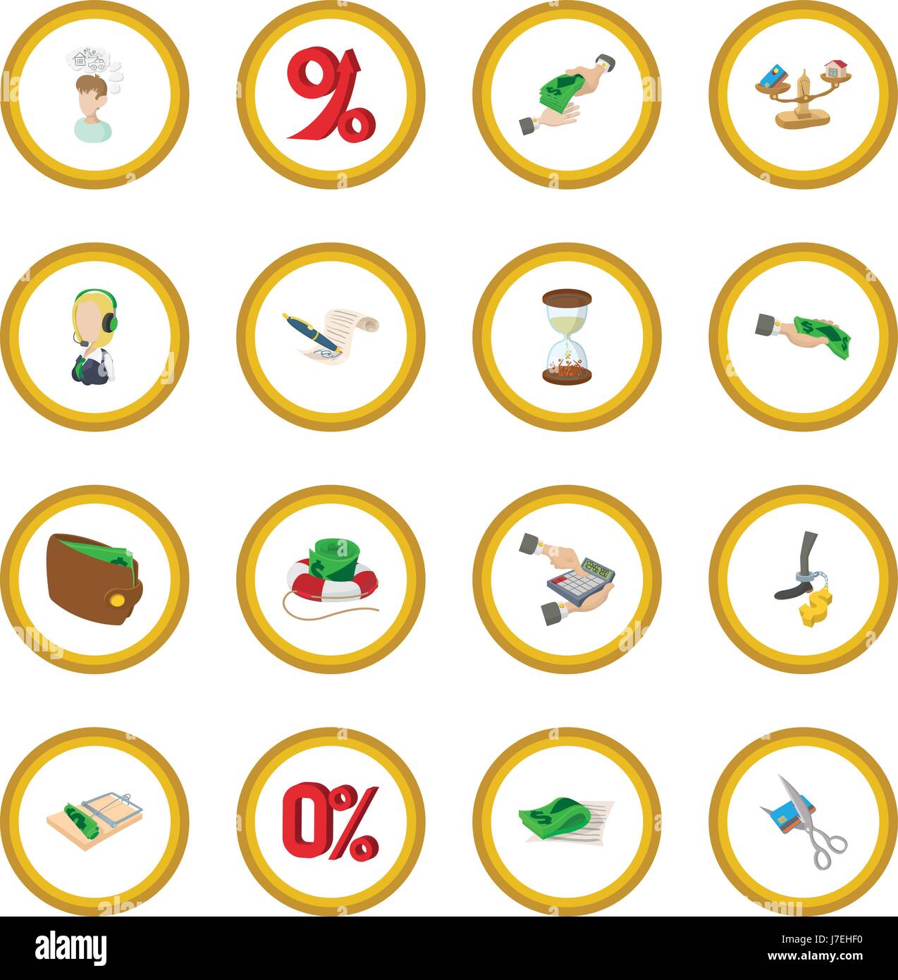 Bank icon circle Stock Vector Image & Art - Alamy