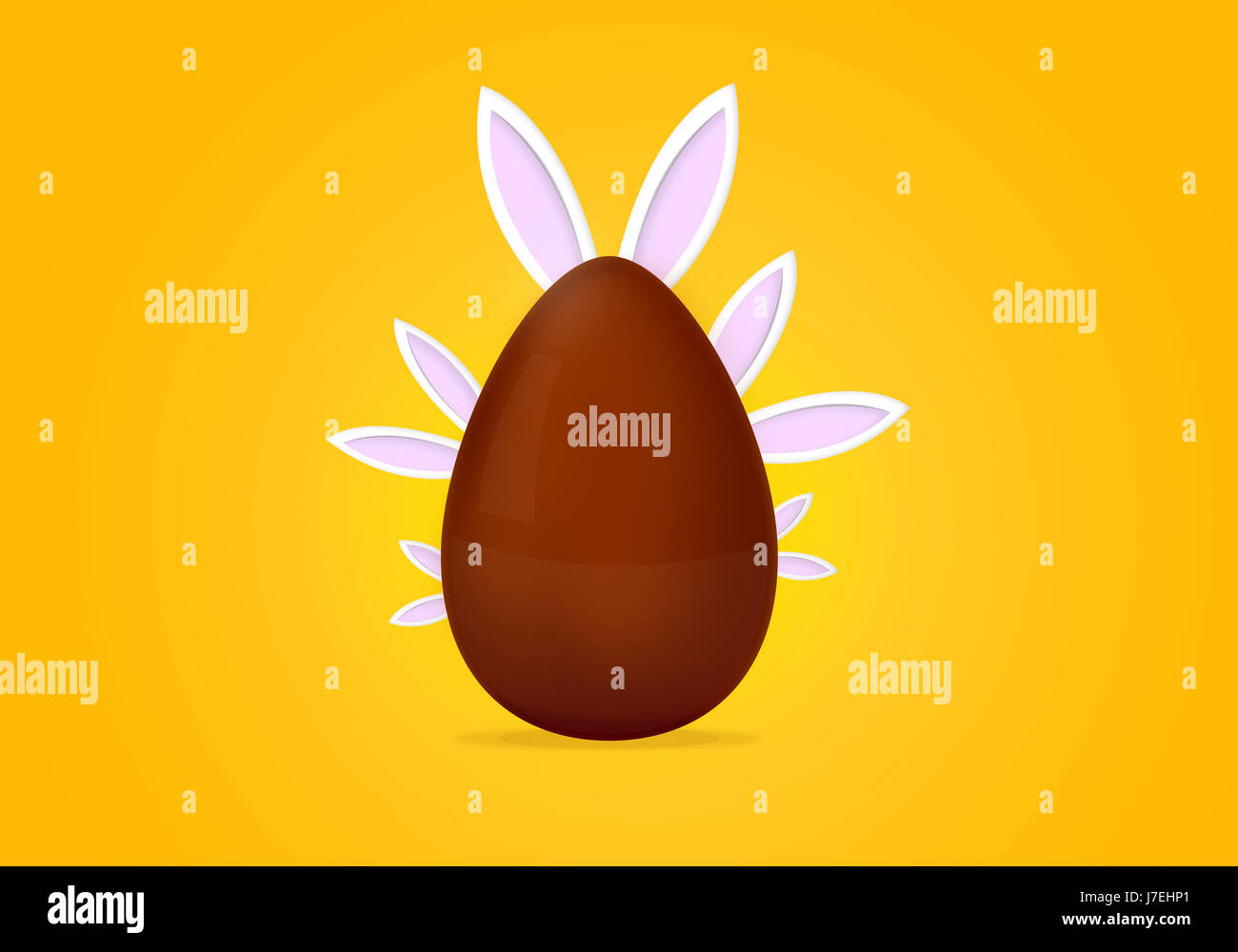 easter party celebration ear bunny bunnies egg dessert chocolate brown ...