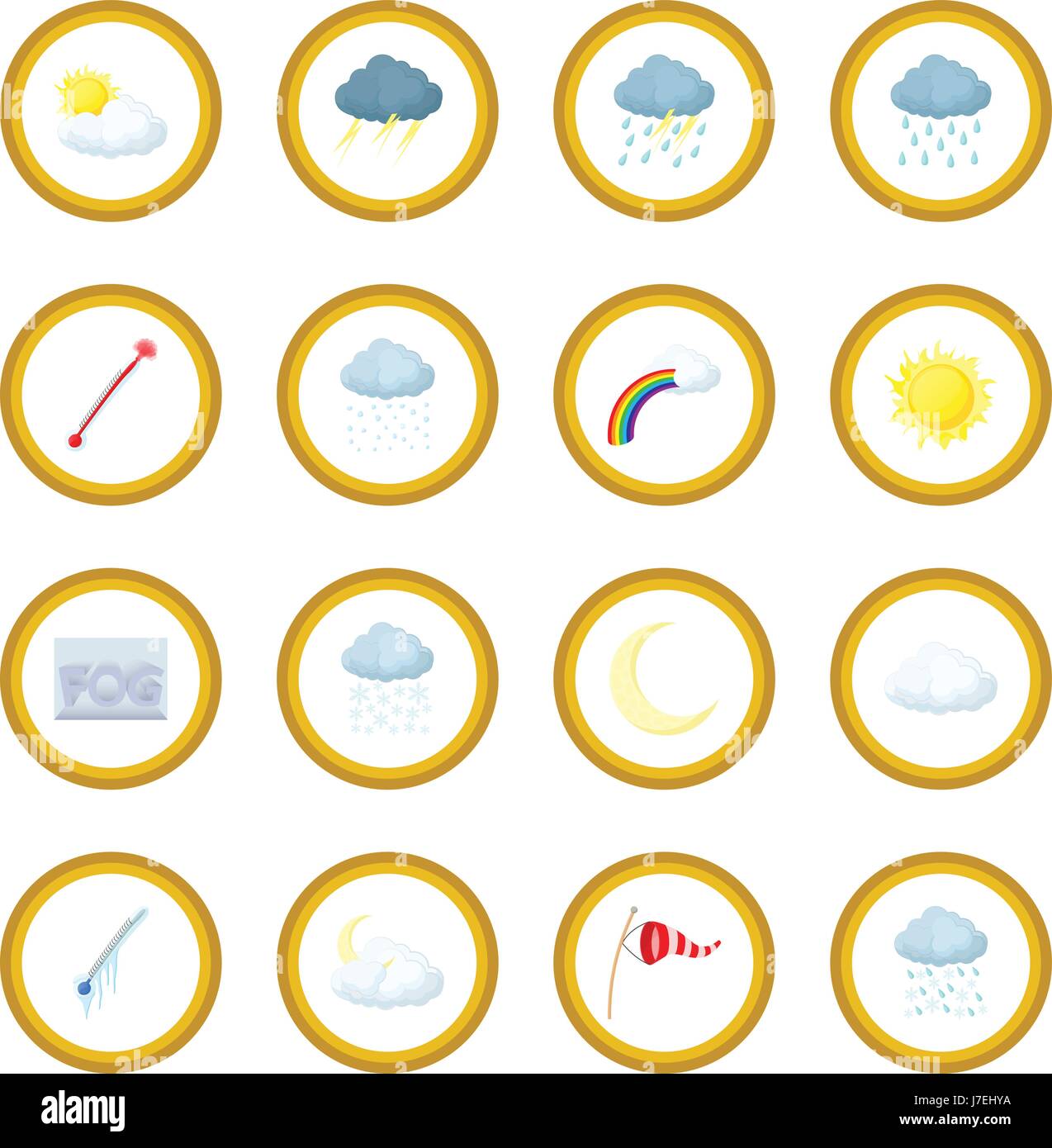 Windy weather signs Stock Vector Images - Alamy